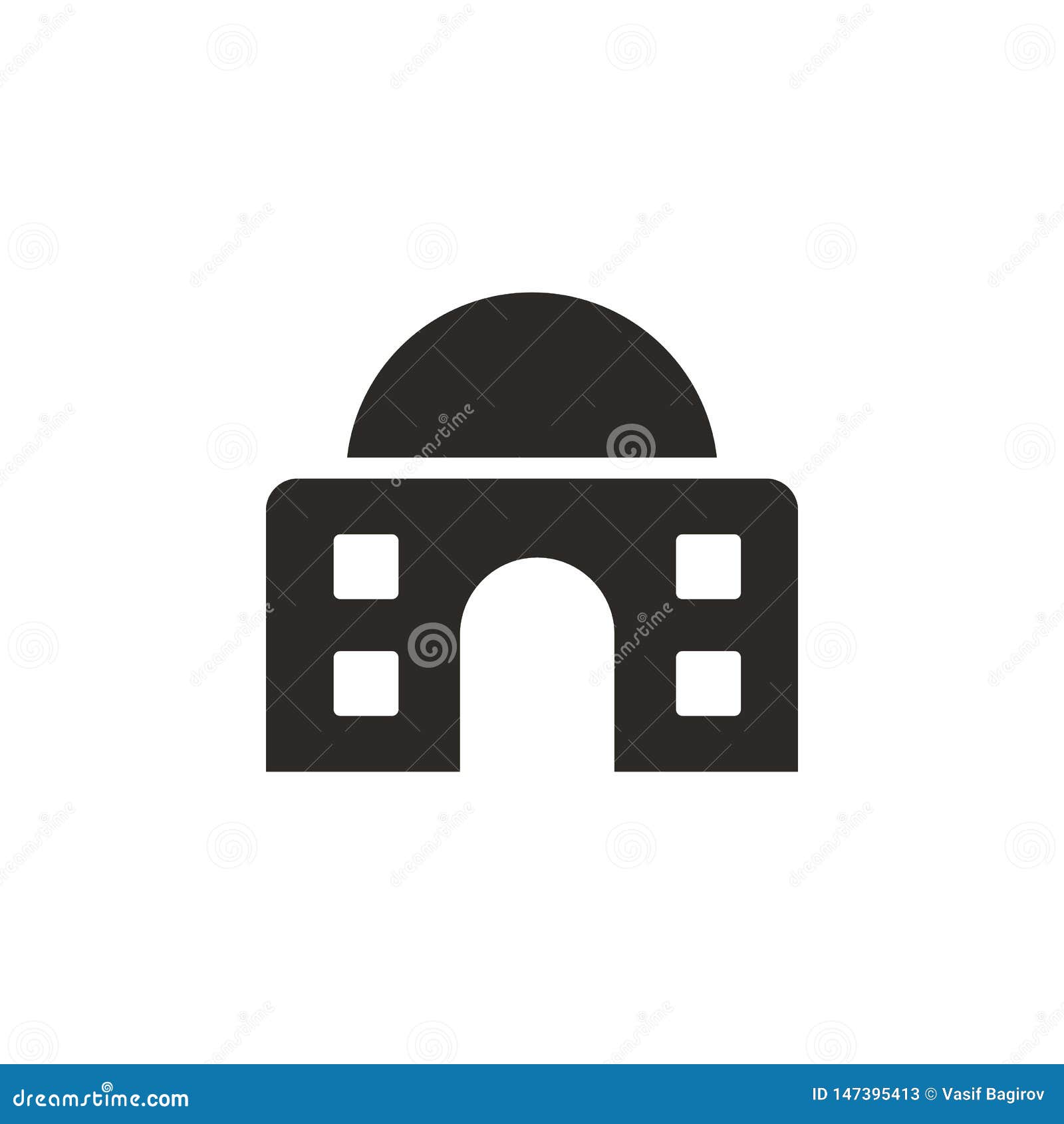 Building, College Icon - Vector. Simple Element Illustration from UI ...