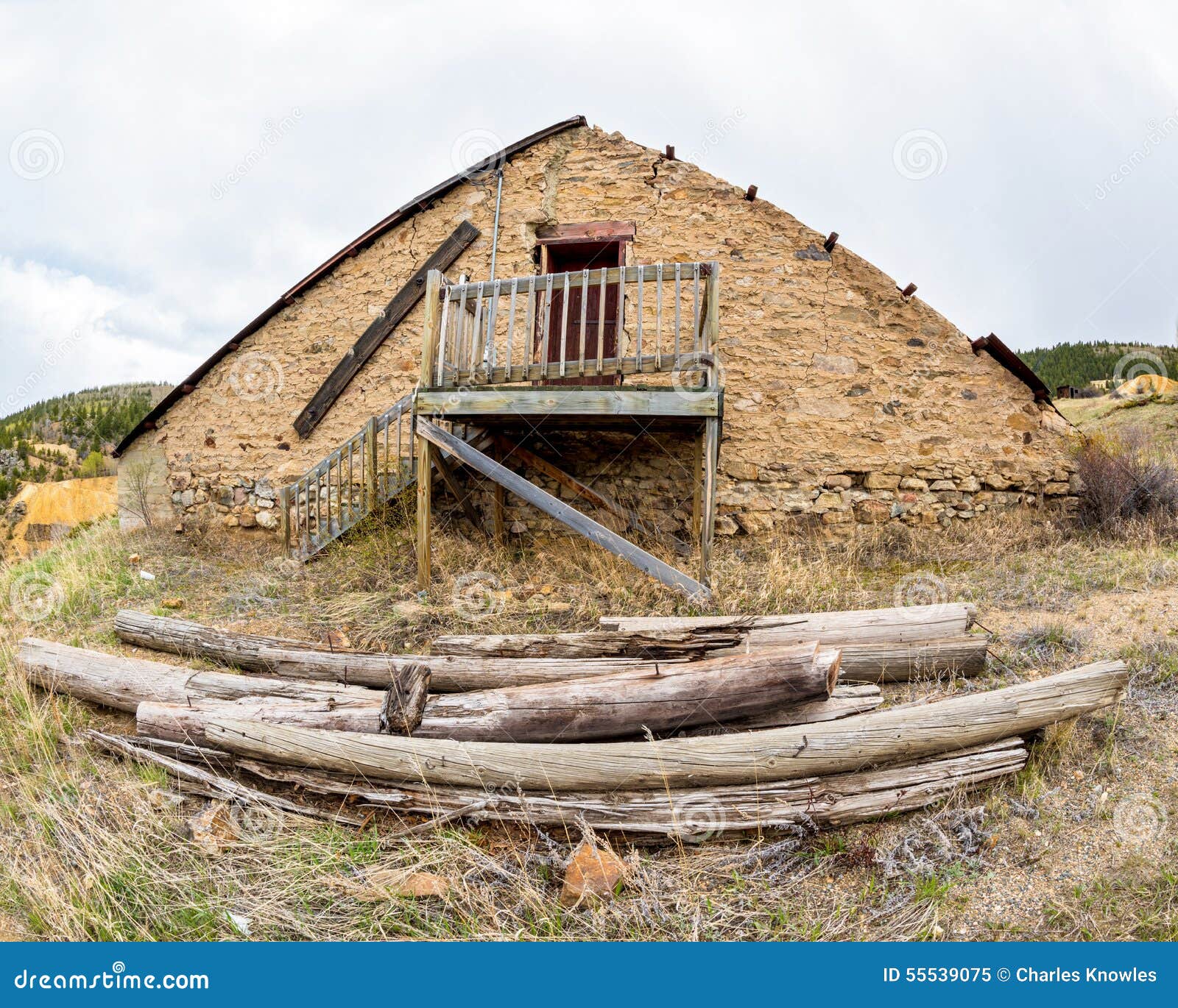 Building in Colorado Gold Mining Town Stock Image - Image of mining ...