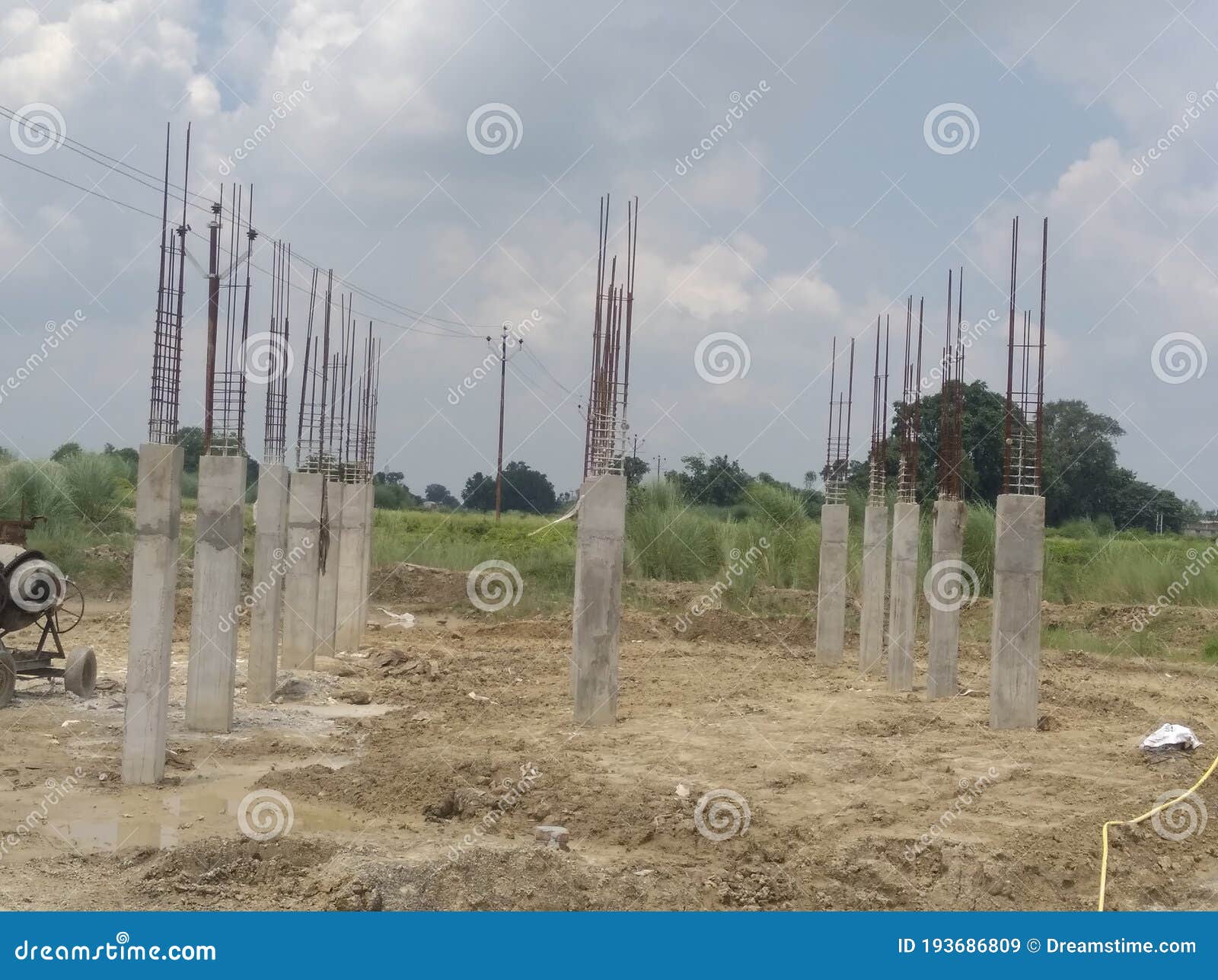 Building Column Building Column Structure Stock Image - Image of work ...