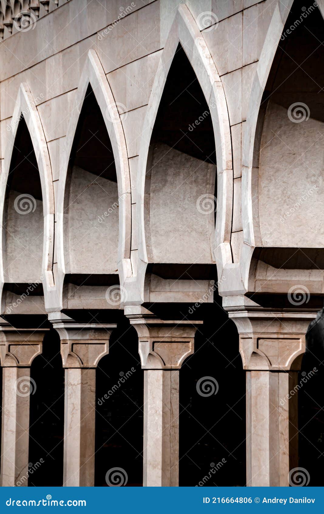 Building with columns and stock photo. Image of classic - 216664806