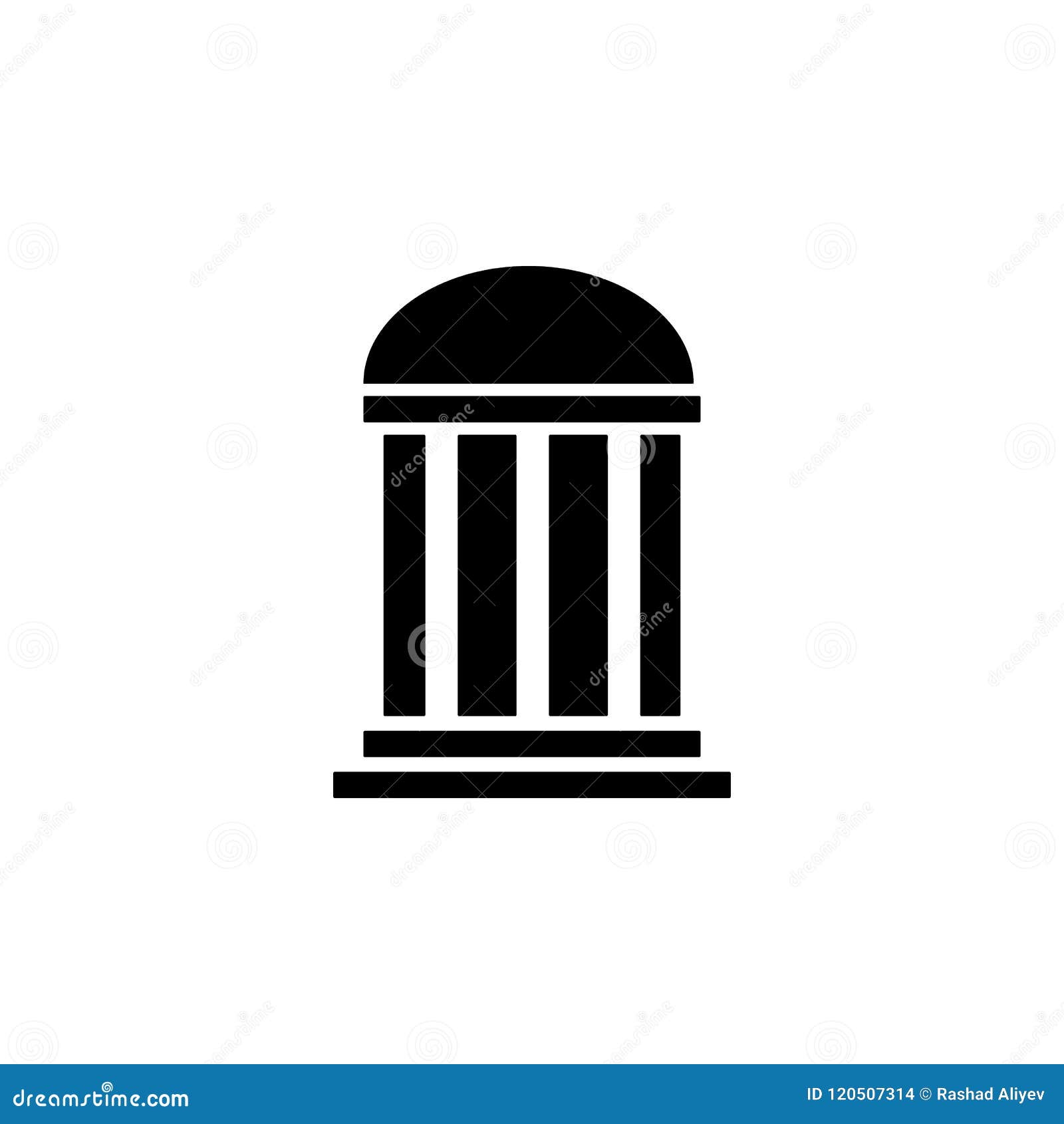 Building with Columns Icon. Element of Building Icon for Mobile Concept ...