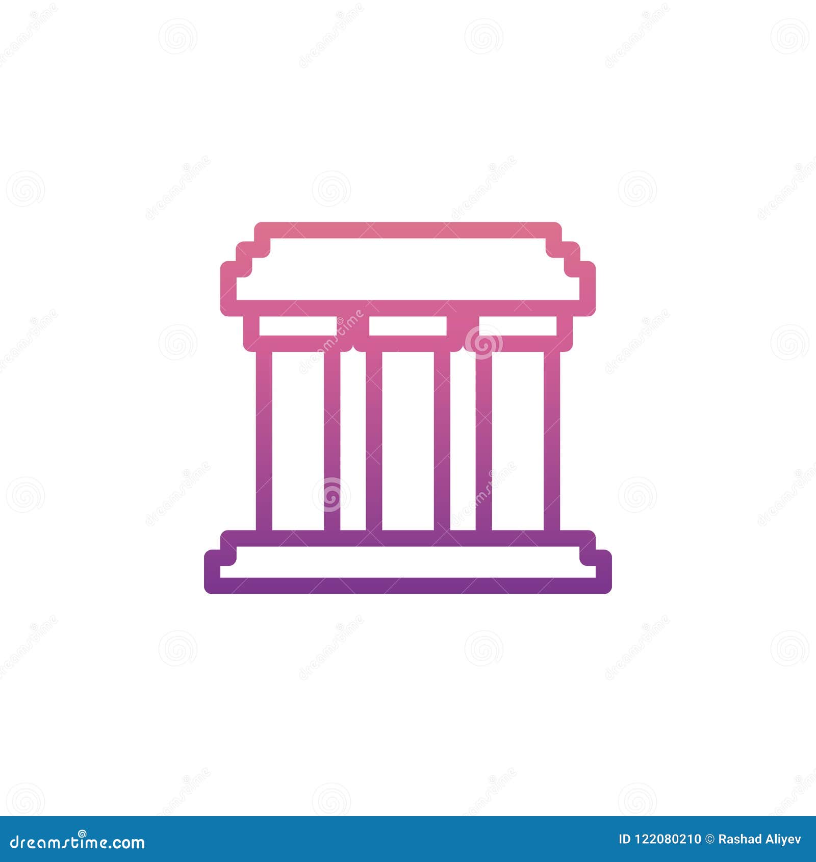 Building with Columns Icon. Element of Web Icons for Mobile Concept and ...