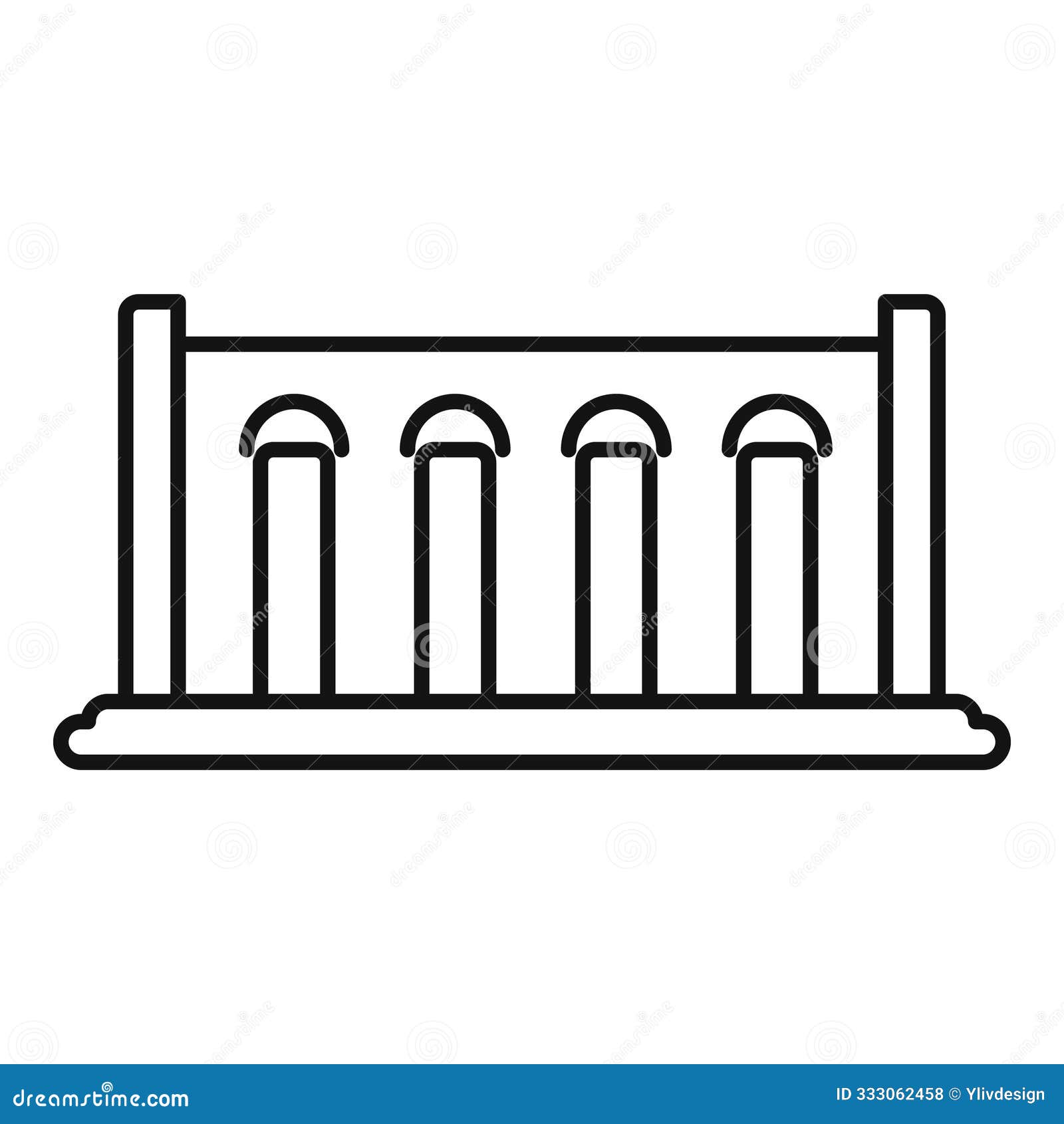 Building with Columns Icon Representing Classical Architecture Stock ...
