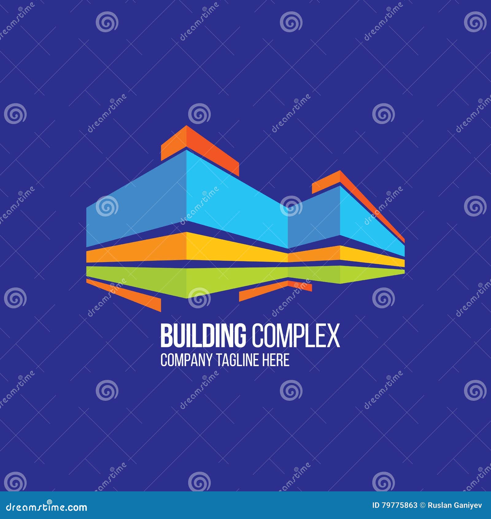 Building complex stock vector. Illustration of abstract - 79775863
