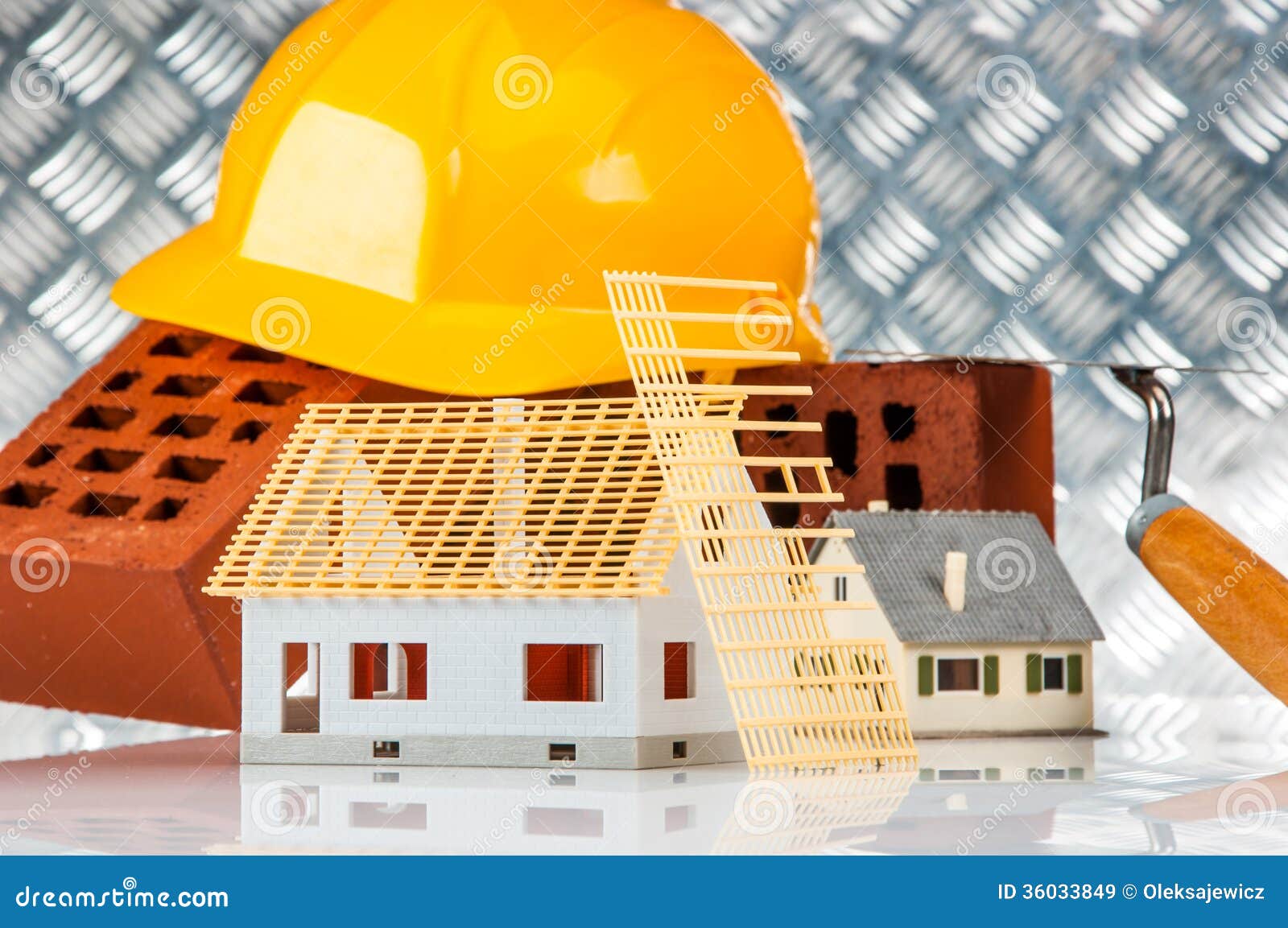 Building Concept with Construction Site Stuff Stock Image - Image of ...