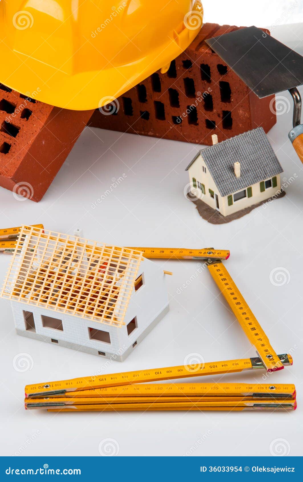 Building Concept with Construction Site Stuff Stock Photo - Image of ...