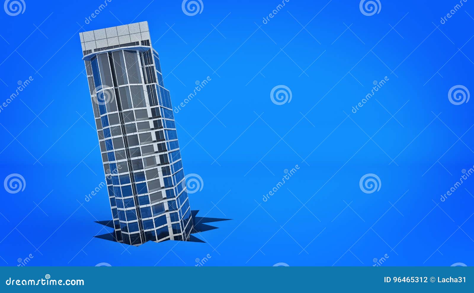 Building. Concept of Failure Stock Illustration - Illustration of ...