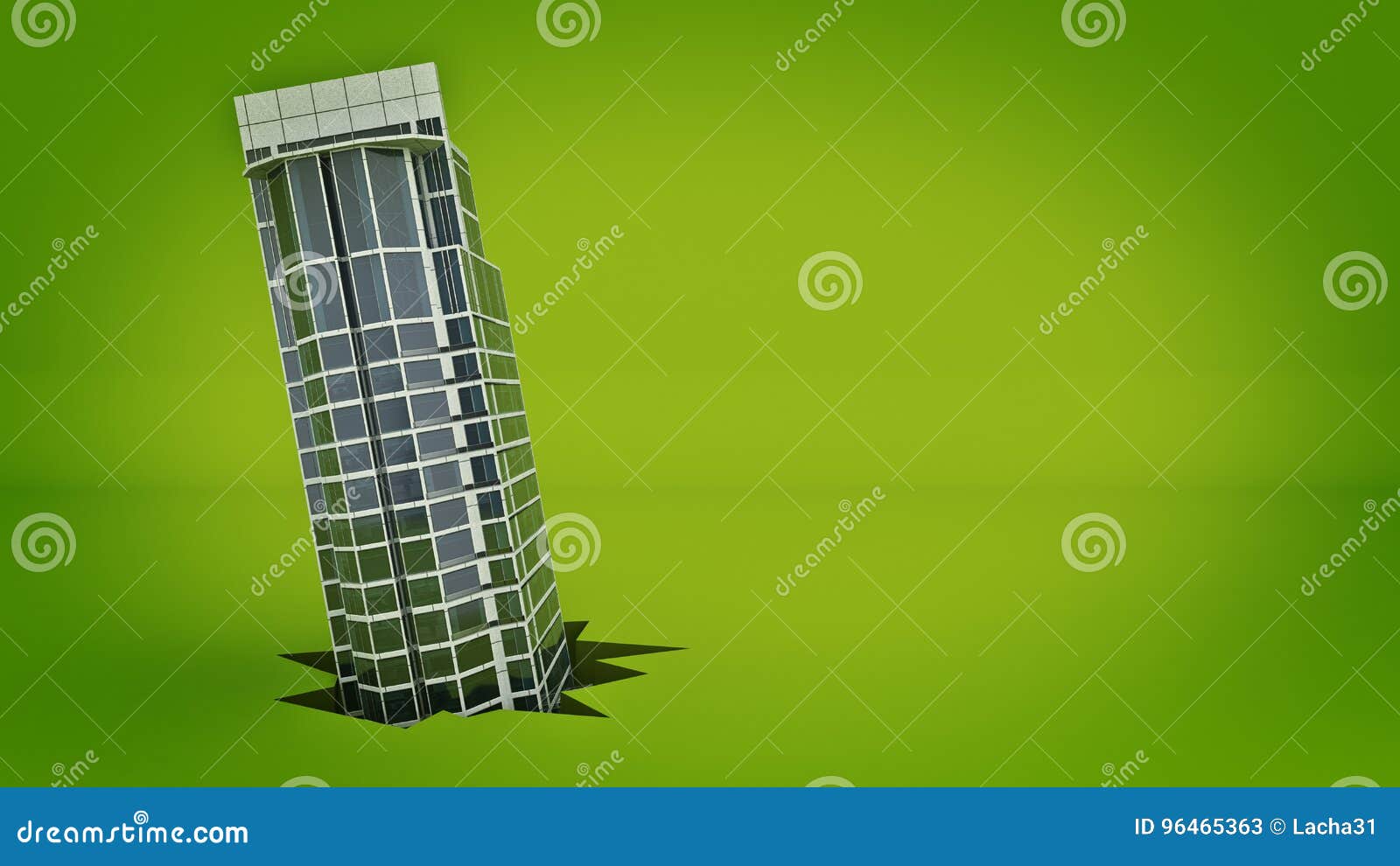 Building. Concept of Failure Stock Illustration - Illustration of ...