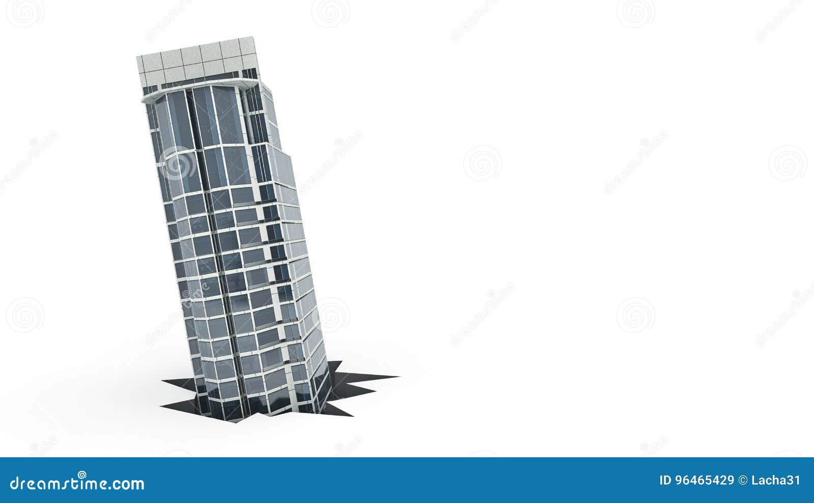 Building. Concept of Failure Stock Illustration - Illustration of ...