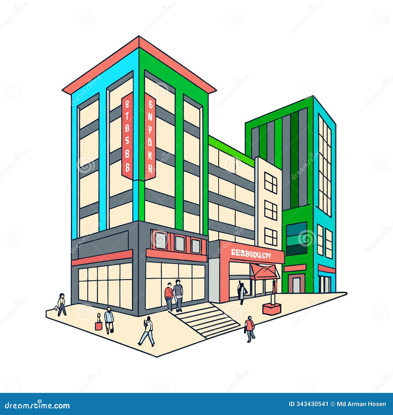 Building Concept Vector Illustration 2 Stock Illustration ...