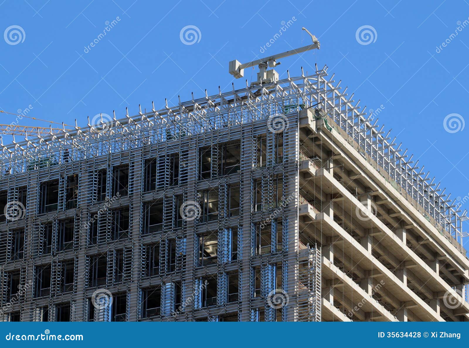 Building Concrete Structure Stock Photo - Image of concrete, crane ...