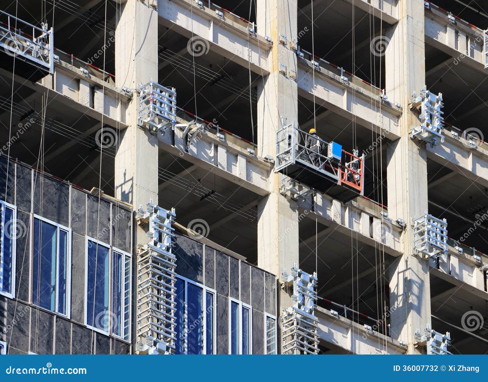 Building Concrete Structure Stock Photo - Image of place, working: 36007732