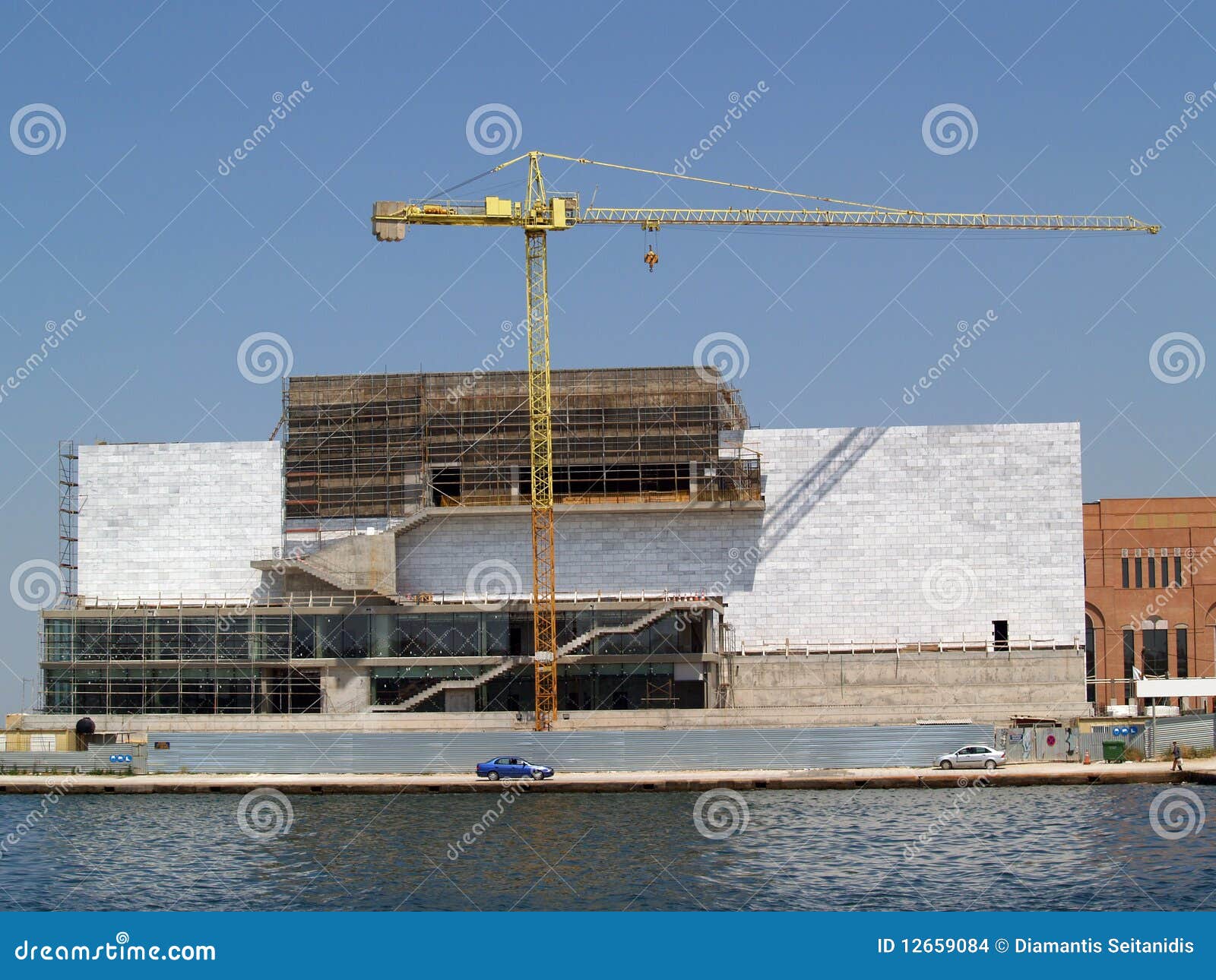 Building Constriction stock photo. Image of greece, condominium - 12659084