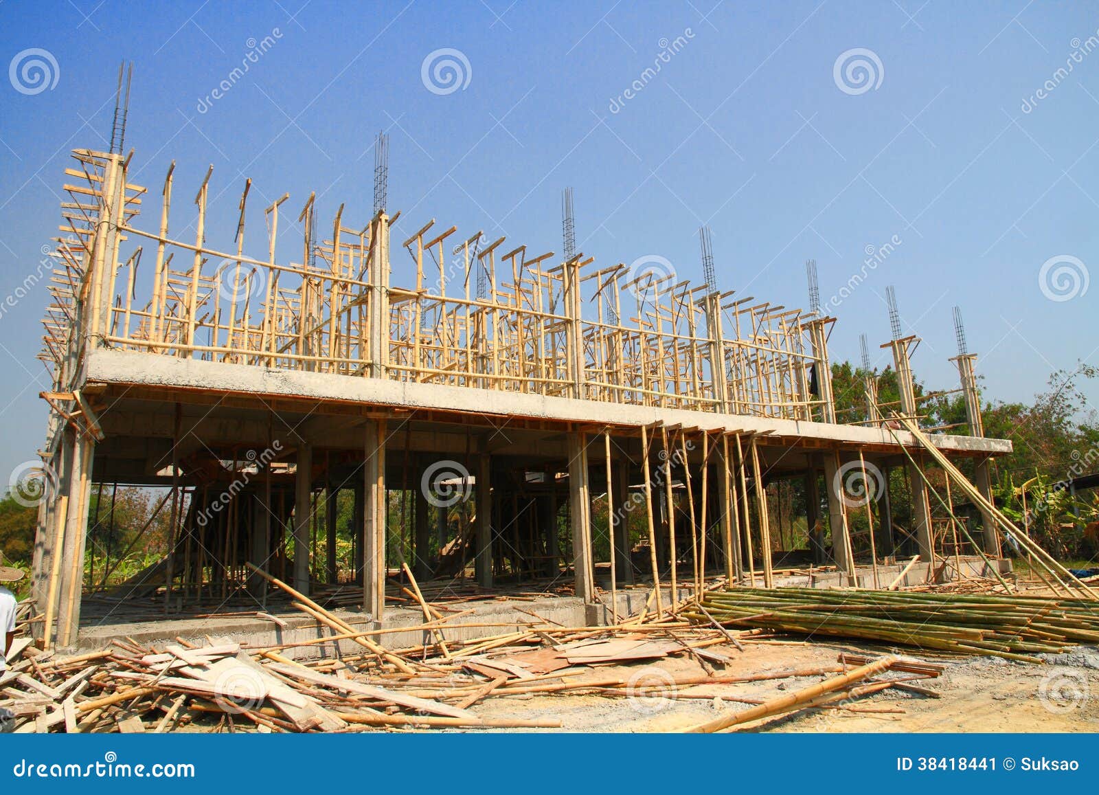 Building construct site stock image. Image of produce - 38418441