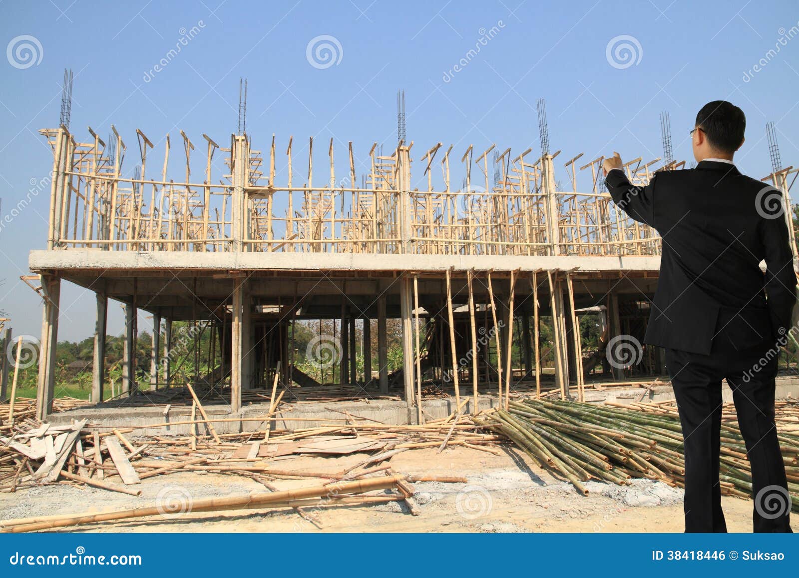 Building construct site stock photo. Image of construction - 38418446
