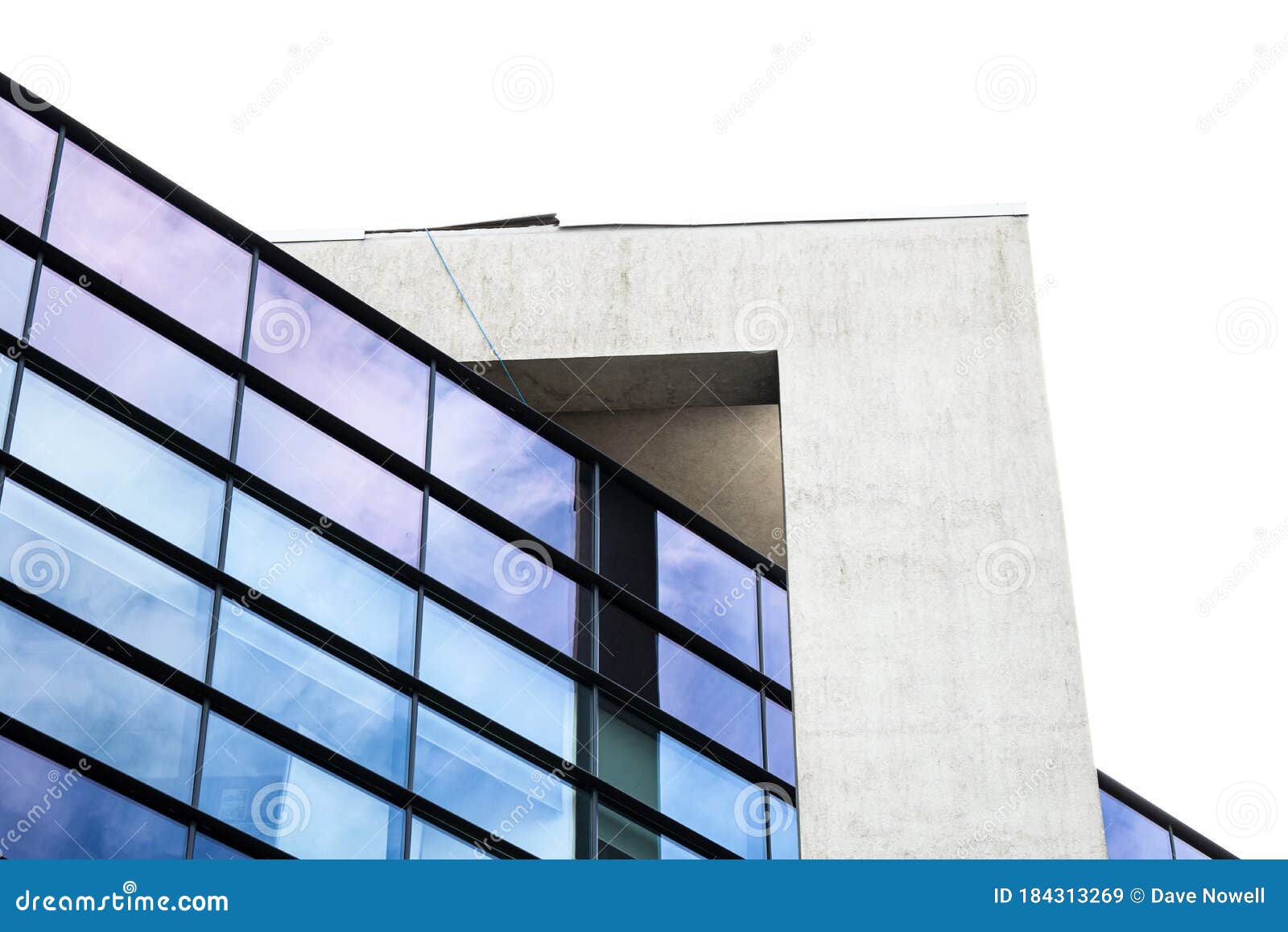 Building Constructed of Concrete Glass and Steel Stock Image - Image of ...
