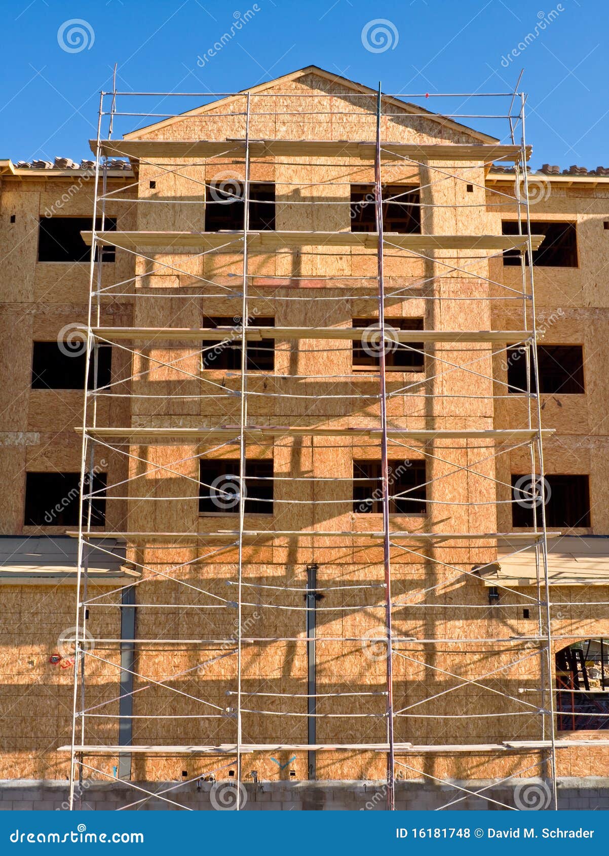 Building Construction stock photo. Image of storied, frontal - 16181748
