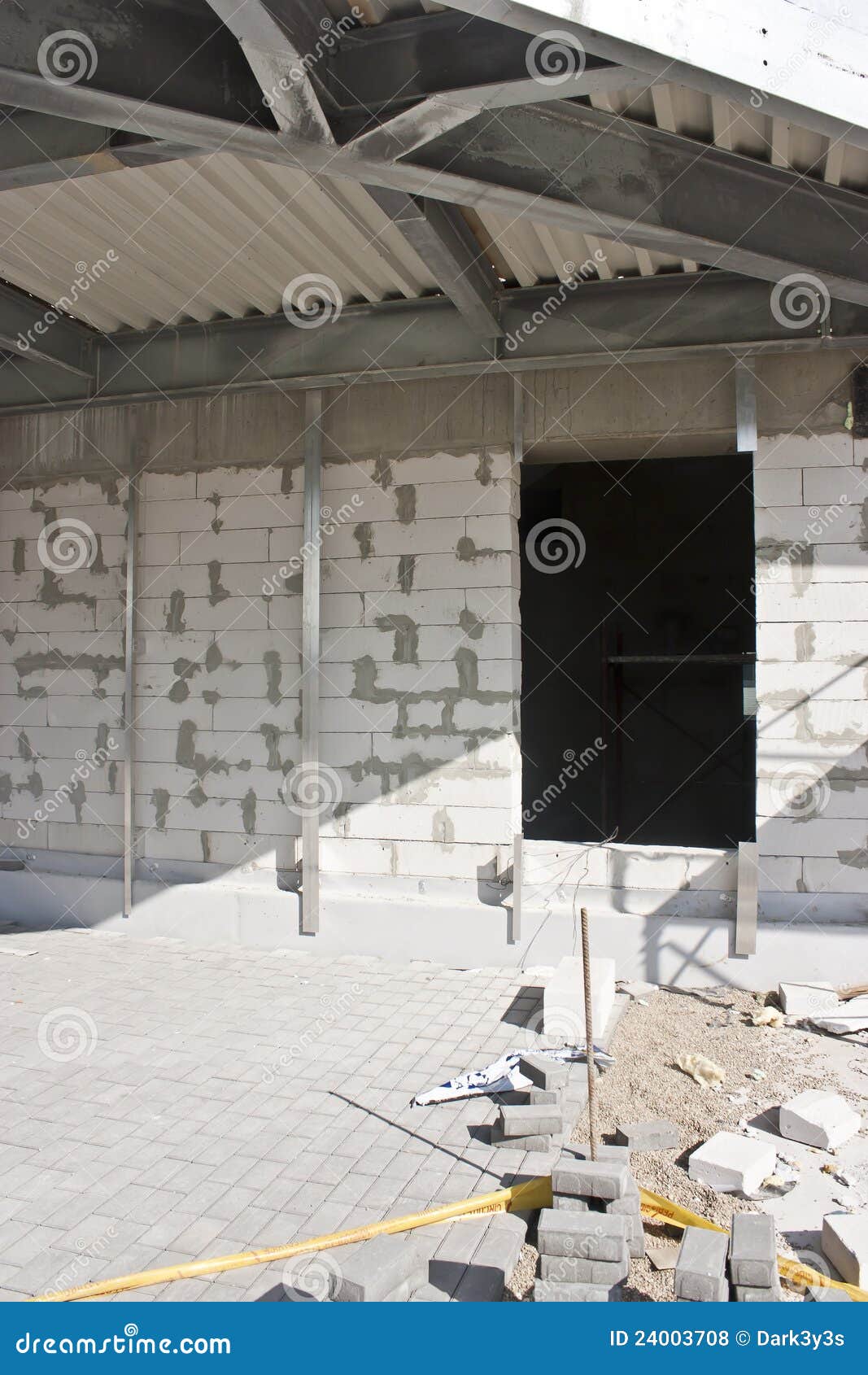 Building during Construction Stock Photo - Image of build, construction ...