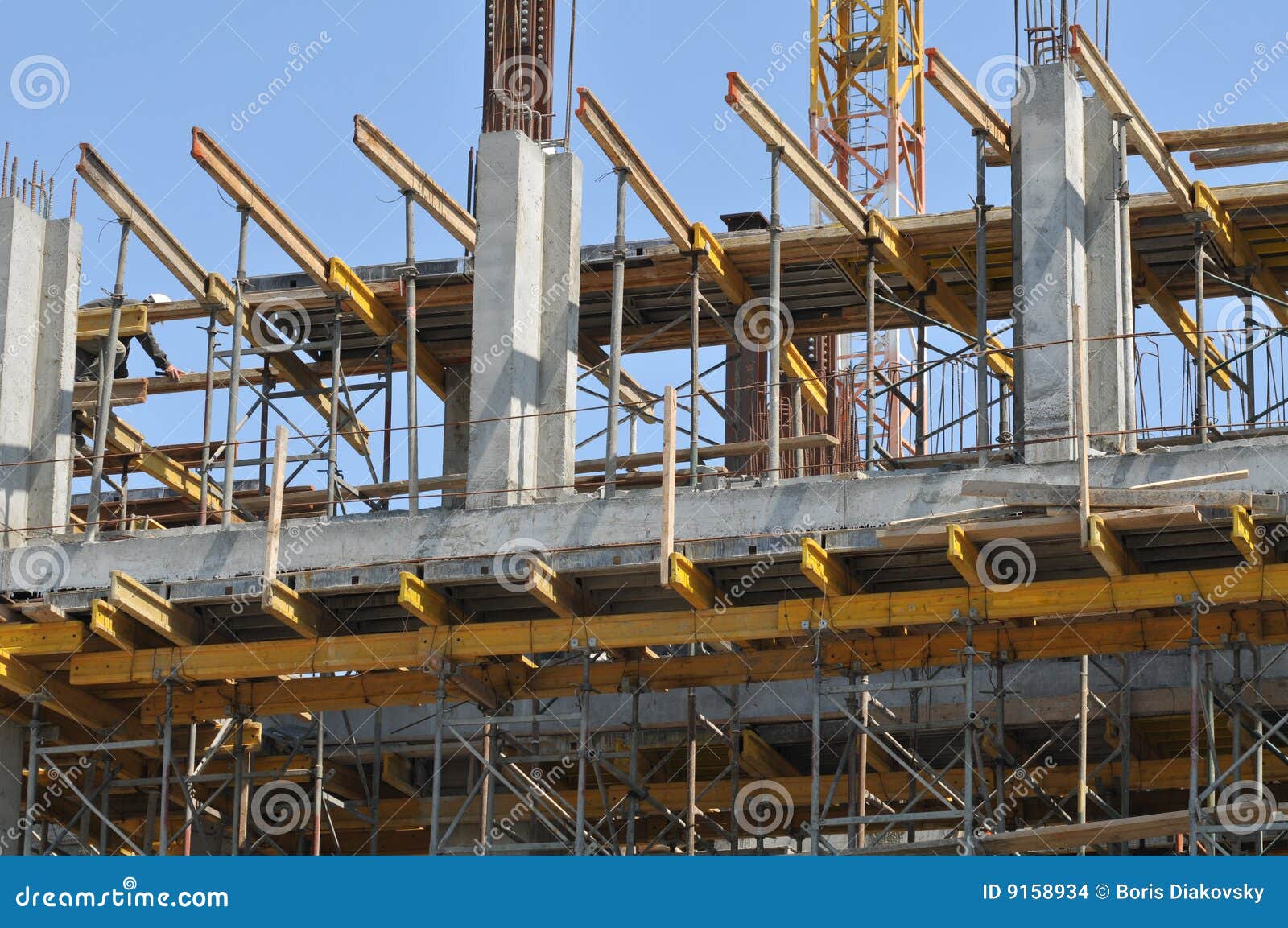 Building construction stock photo. Image of casting, casing - 9158934