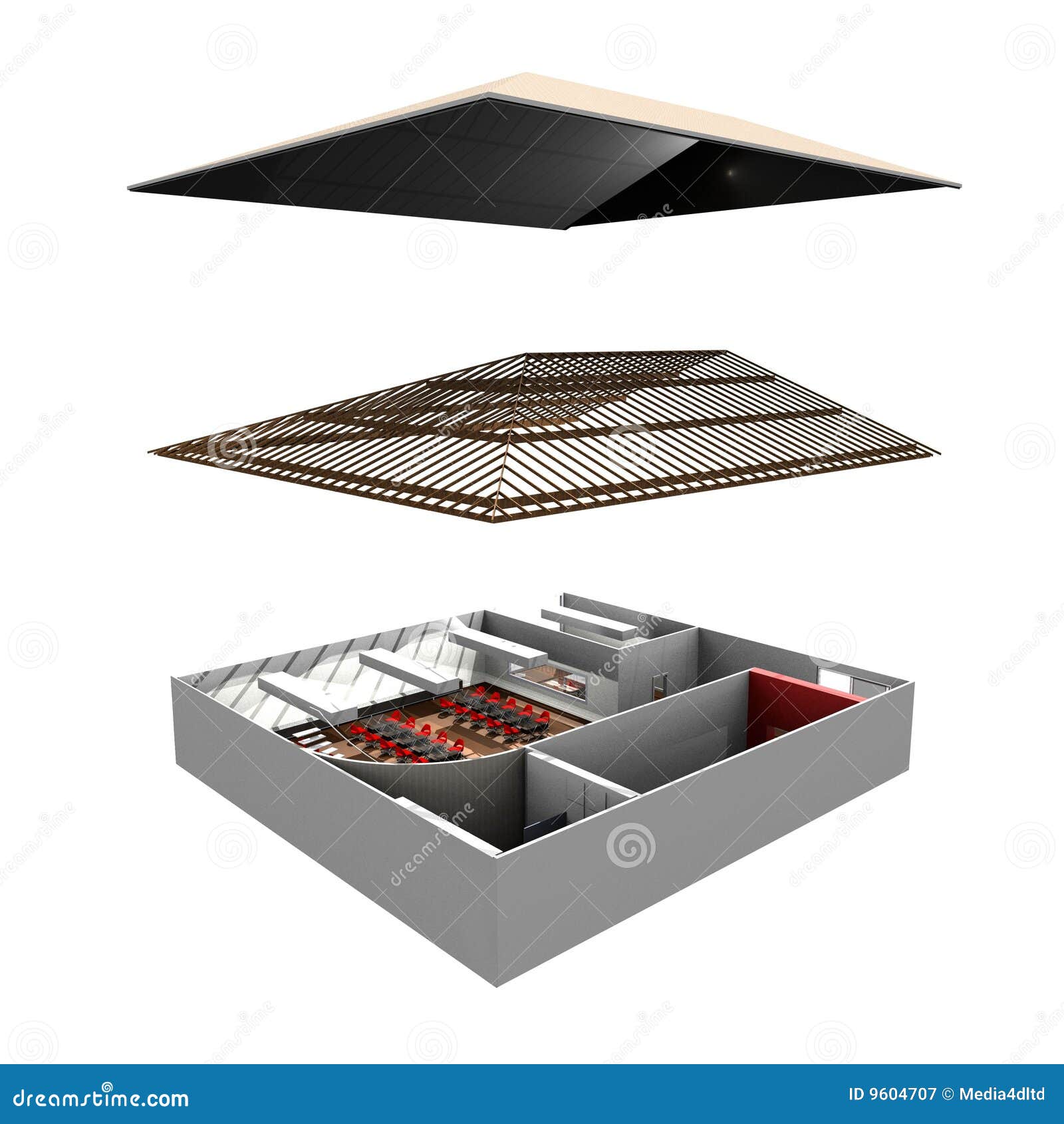 Building Construction stock illustration. Illustration of exploded ...