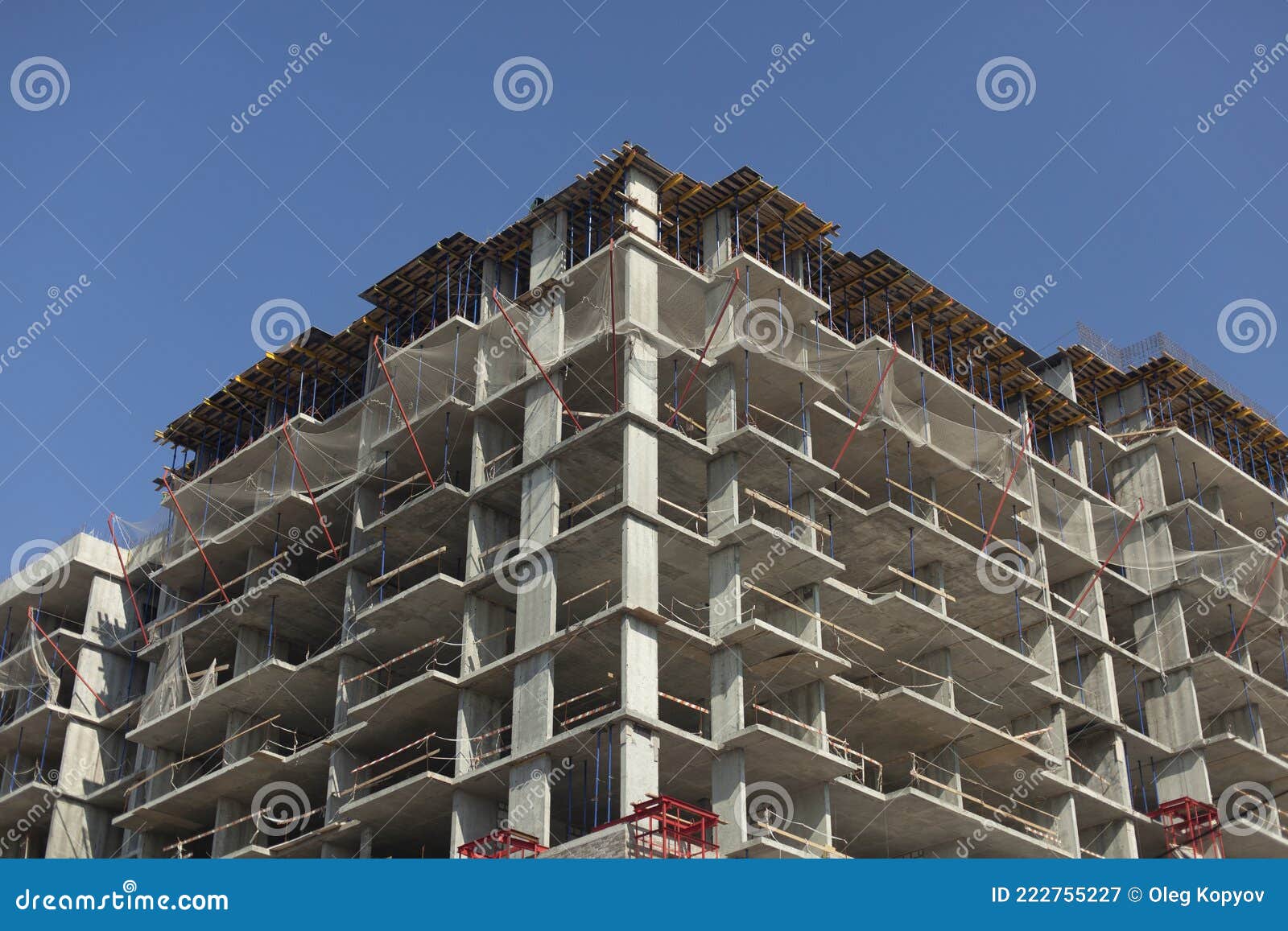 Building Construction. Concrete Floors Stock Image - Image of ...