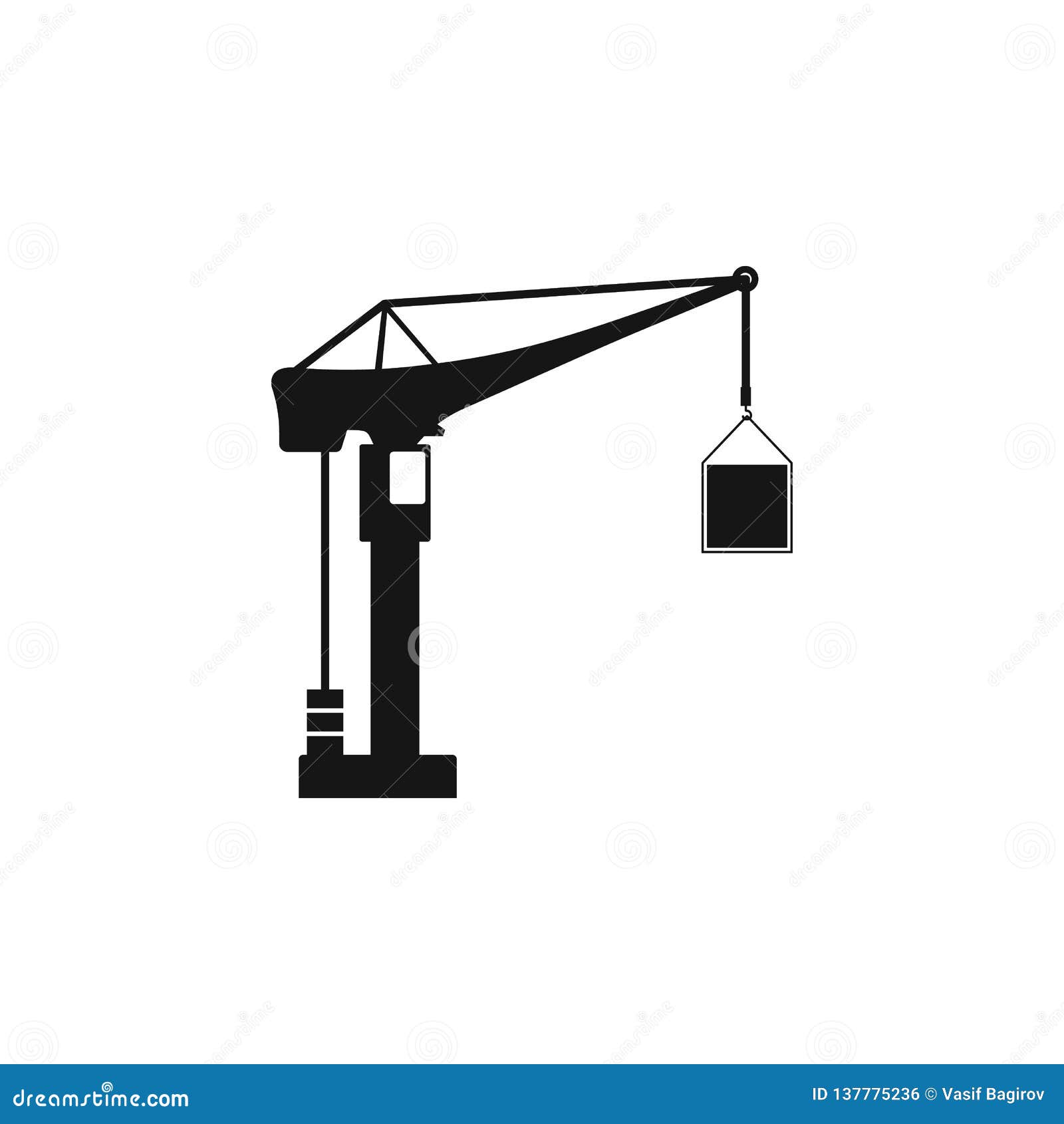 Building Construction Crane Icon. Crane Icon. Construction Crane Icon ...