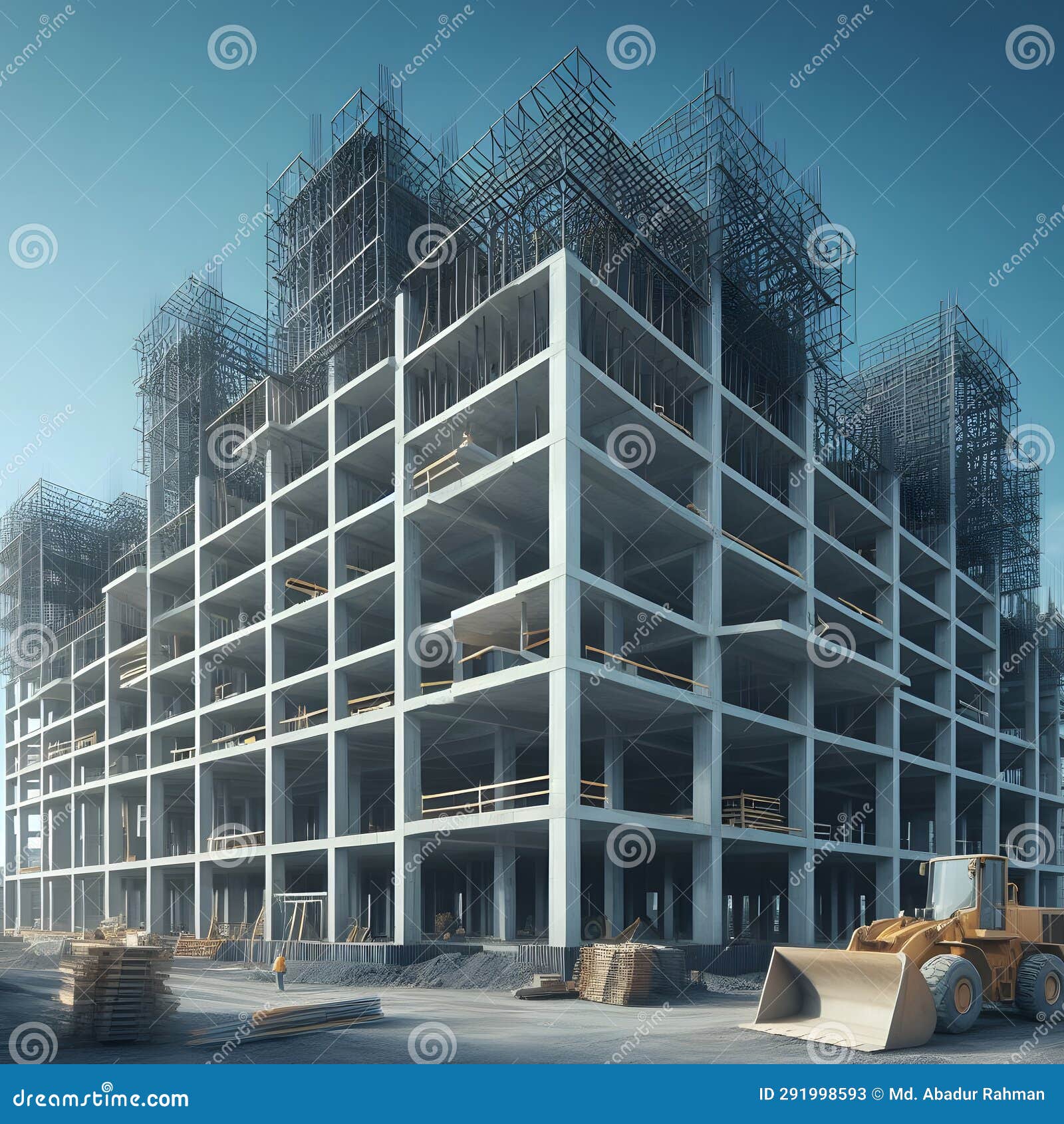 Building Construction Development in Progress Ai Generated Stock ...