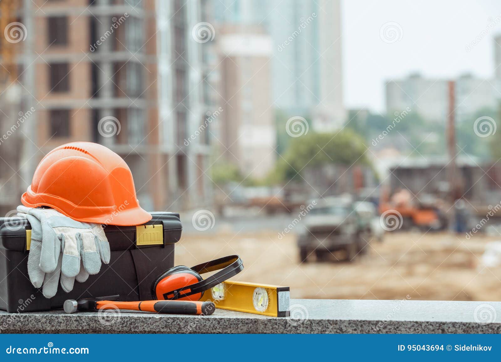 Building Construction Engineering Tools Work Objects Isolated Stock ...