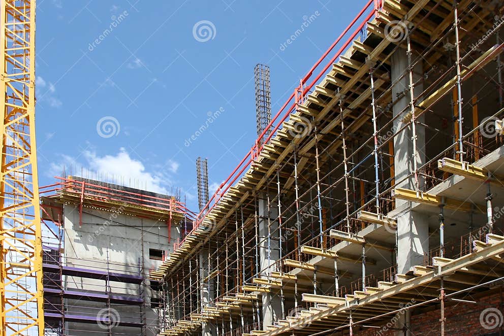 Building Construction Framework Stock Photo - Image of industry, city ...