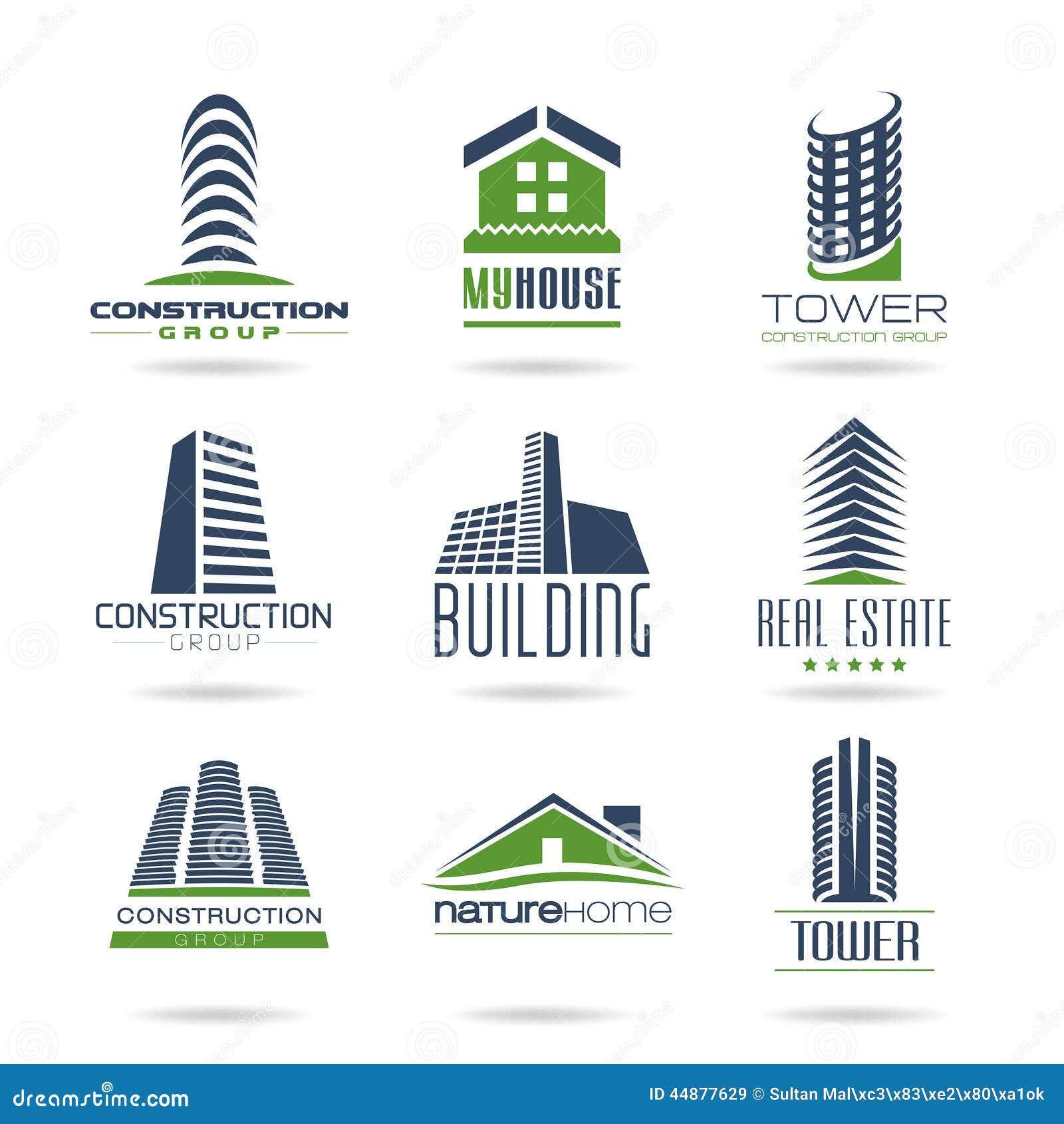 Building and Construction Icon Set - 3 Stock Vector - Illustration of ...
