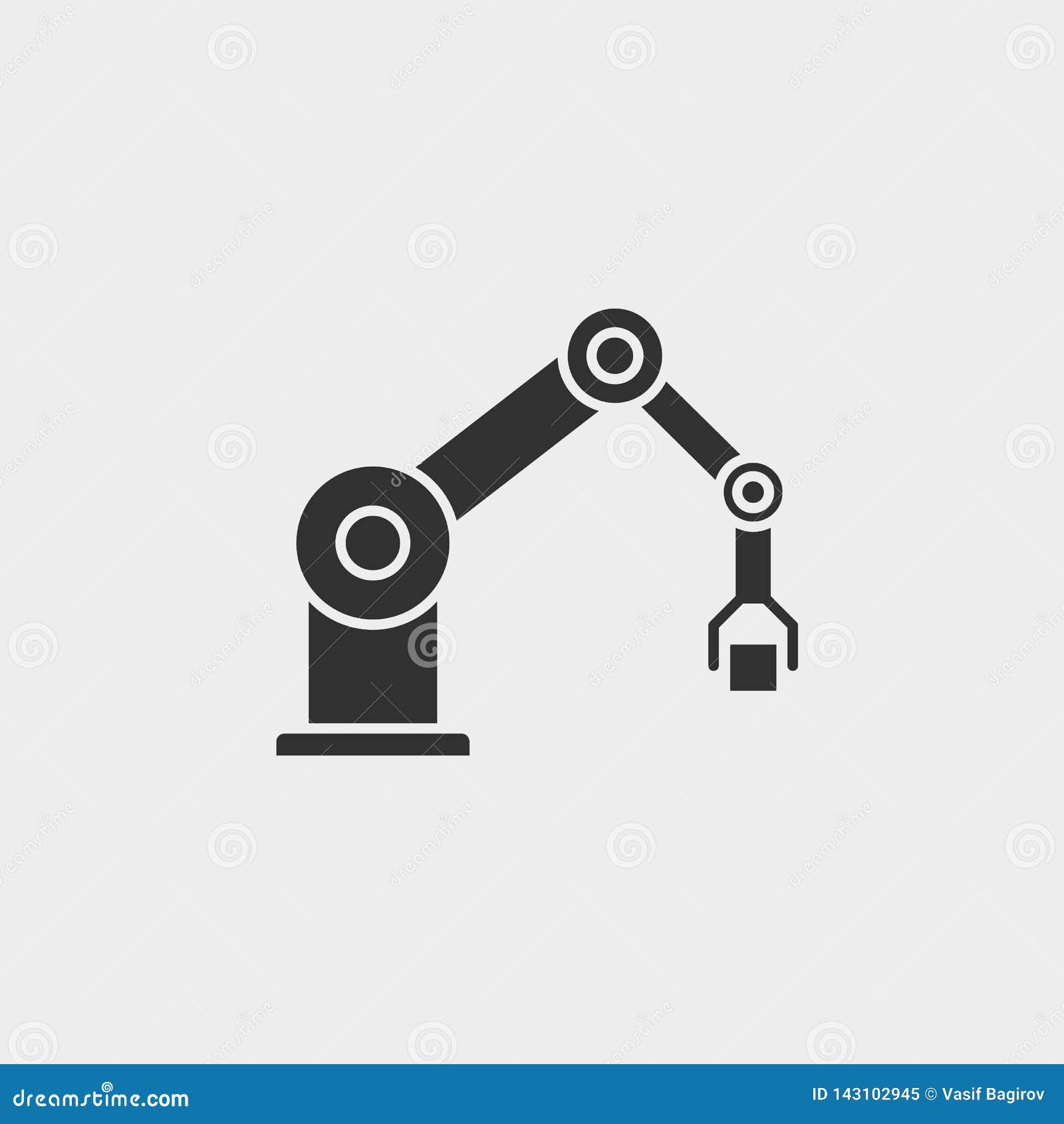 Building, Construction, Industry, Robot, Icon, Flat Illustration ...