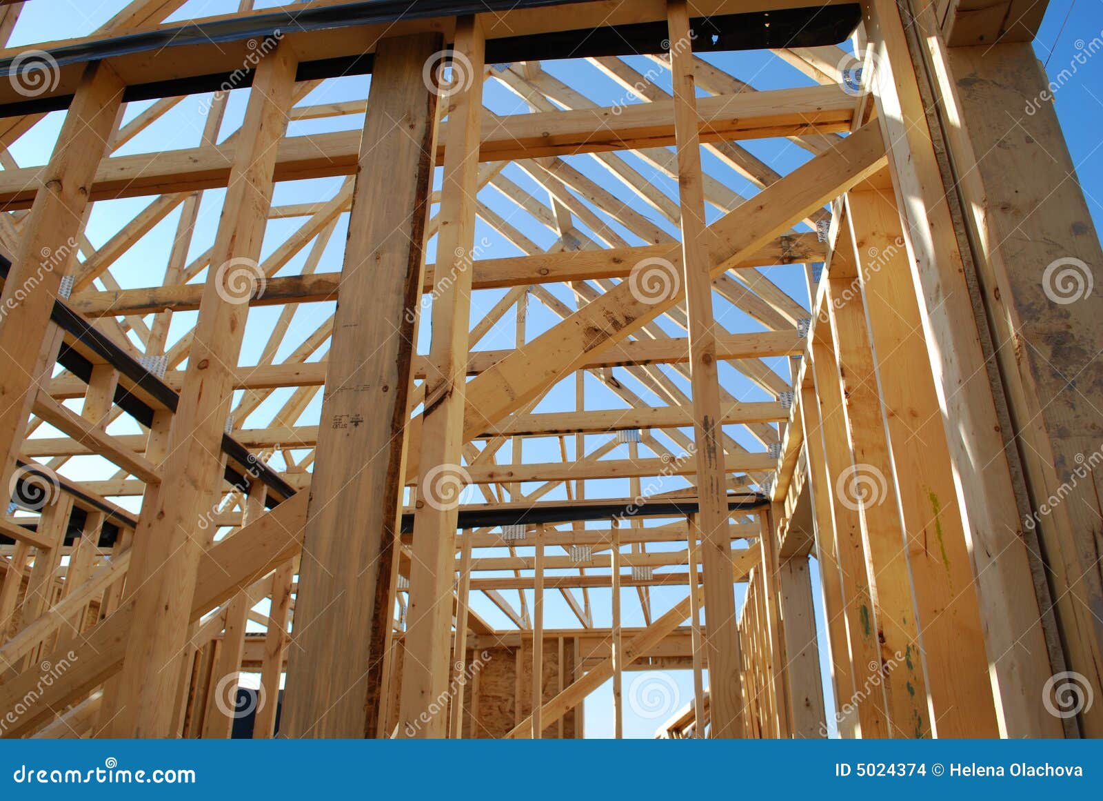 Building Construction Inside Stock Photo - Image of building, roof: 5024374
