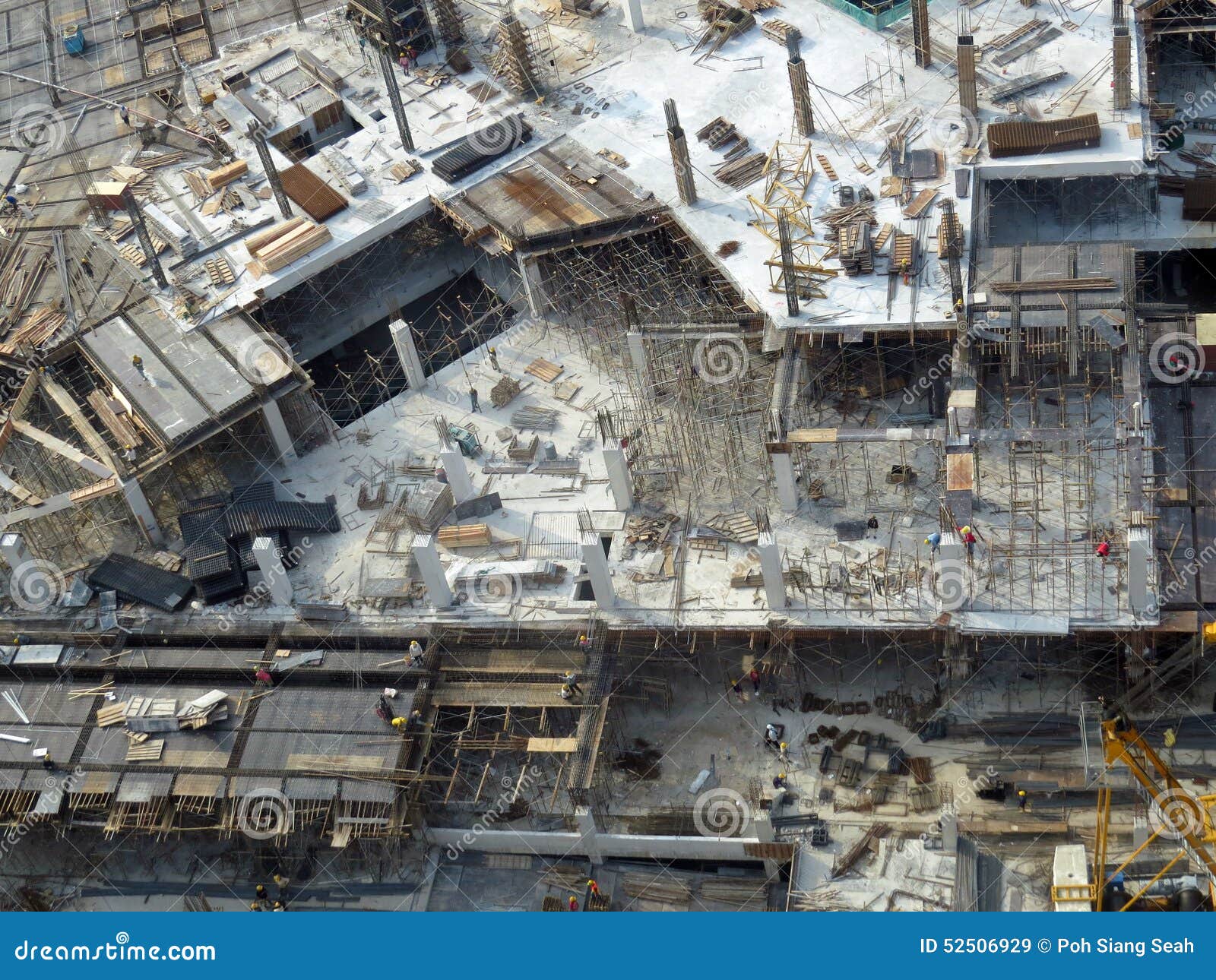 Building Construction Jobsite Stock Image - Image of jobsite, building ...