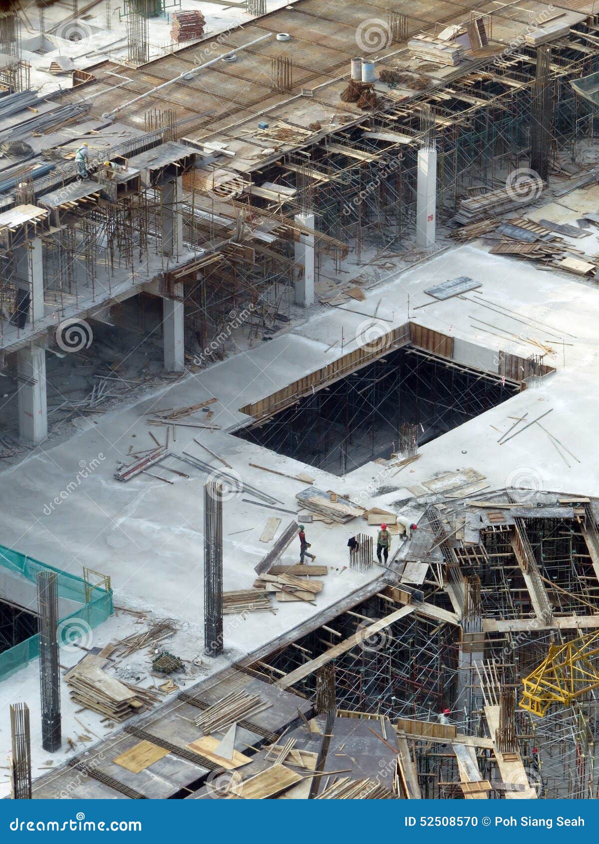 Building Construction Jobsite Stock Photo - Image of construction ...