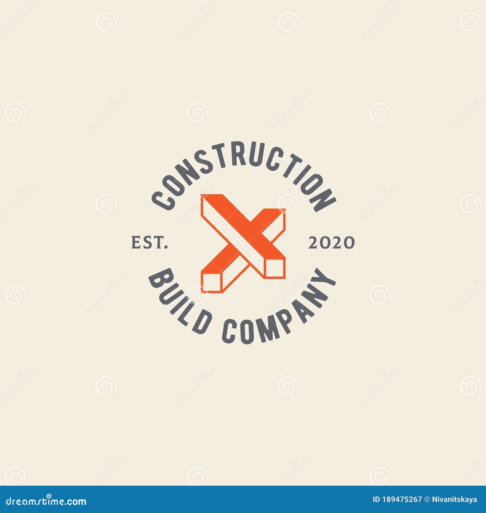 Building or Construction Logo. Emblem of a Construction Company Stock ...