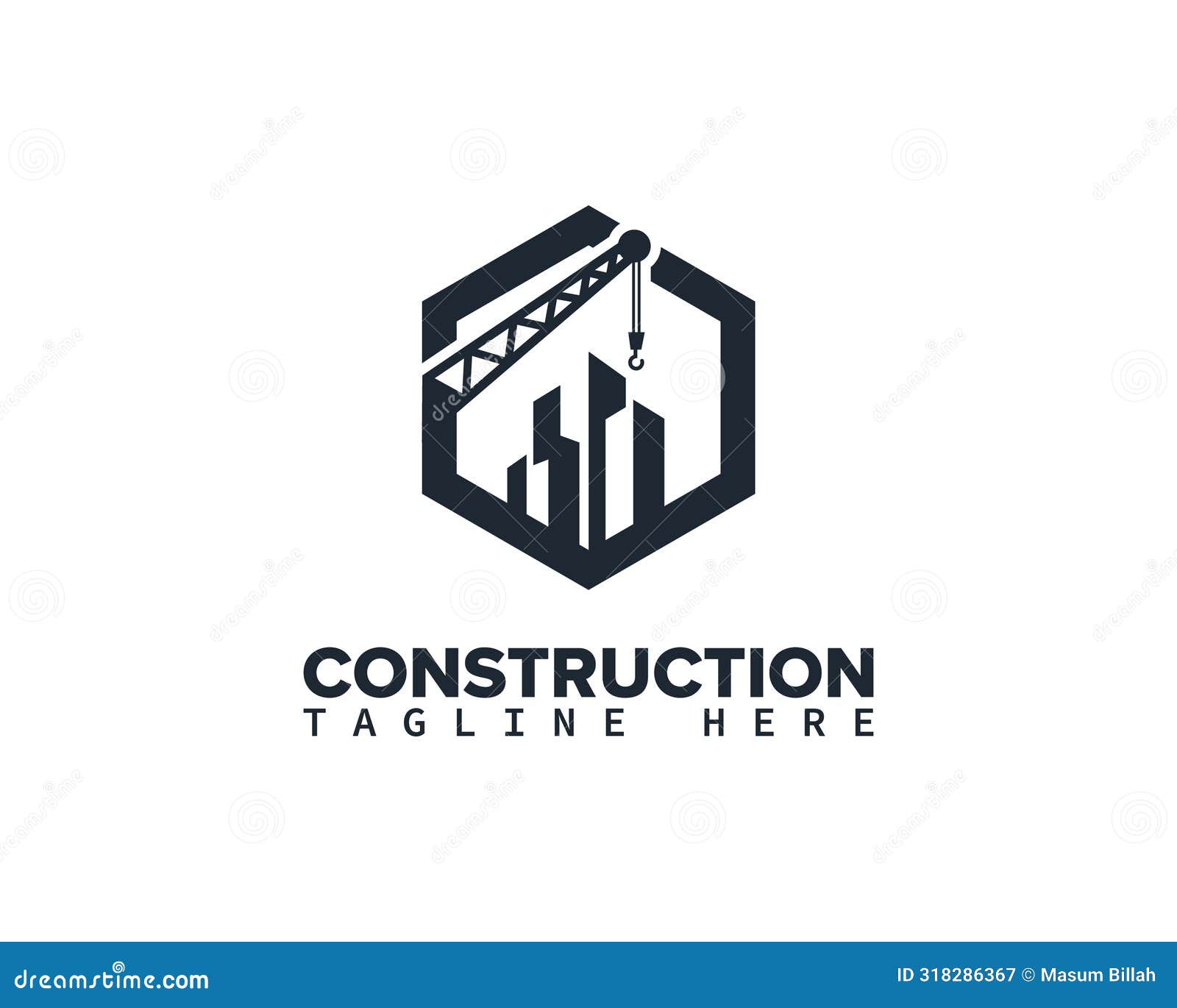 Building Construction Logo Icon Template Used for Business Constructors ...