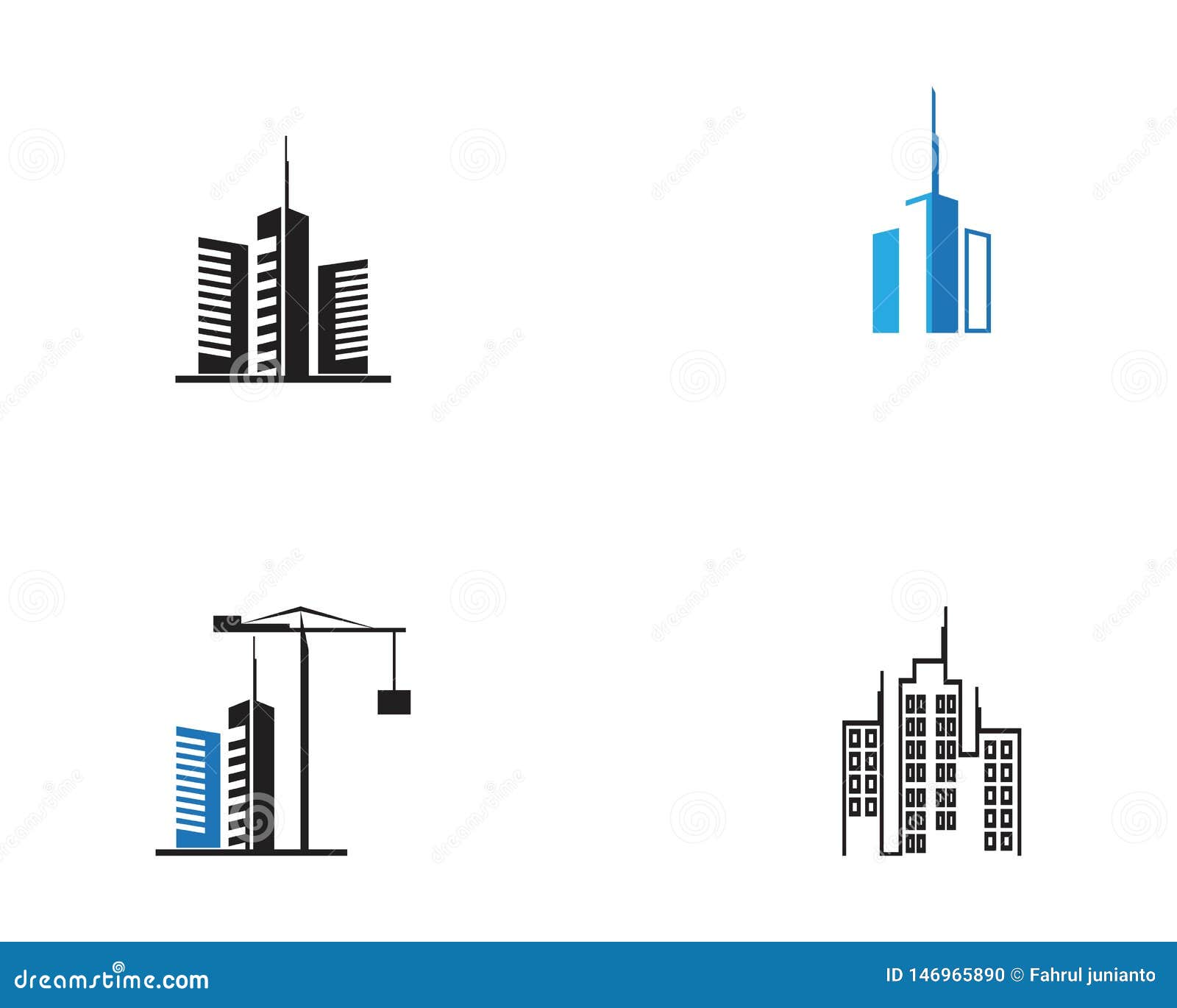 Building Construction Logo Vector Template Stock Vector - Illustration ...