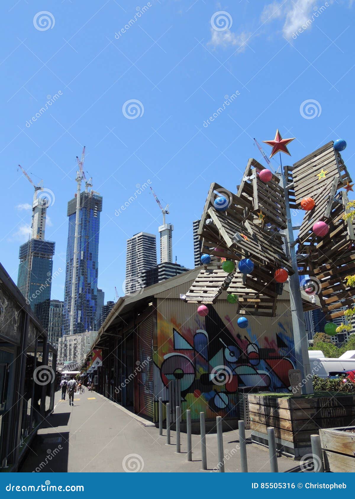 Building Construction in Melbourne Editorial Photo - Image of ...