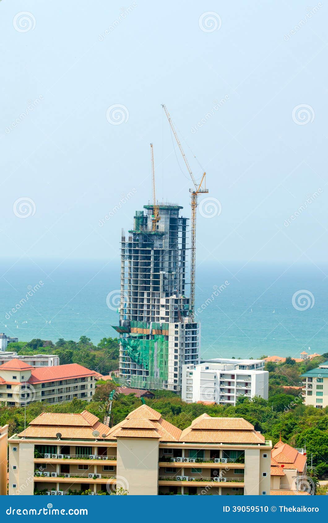 Building Construction Near Sea Editorial Image - Image of architecture ...
