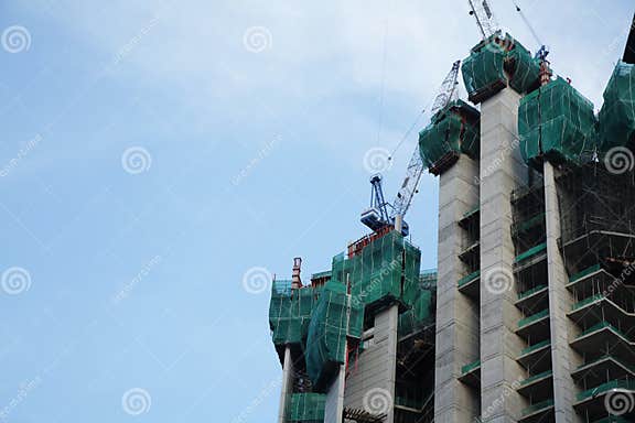 Building Construction in Progress Stock Image - Image of development ...