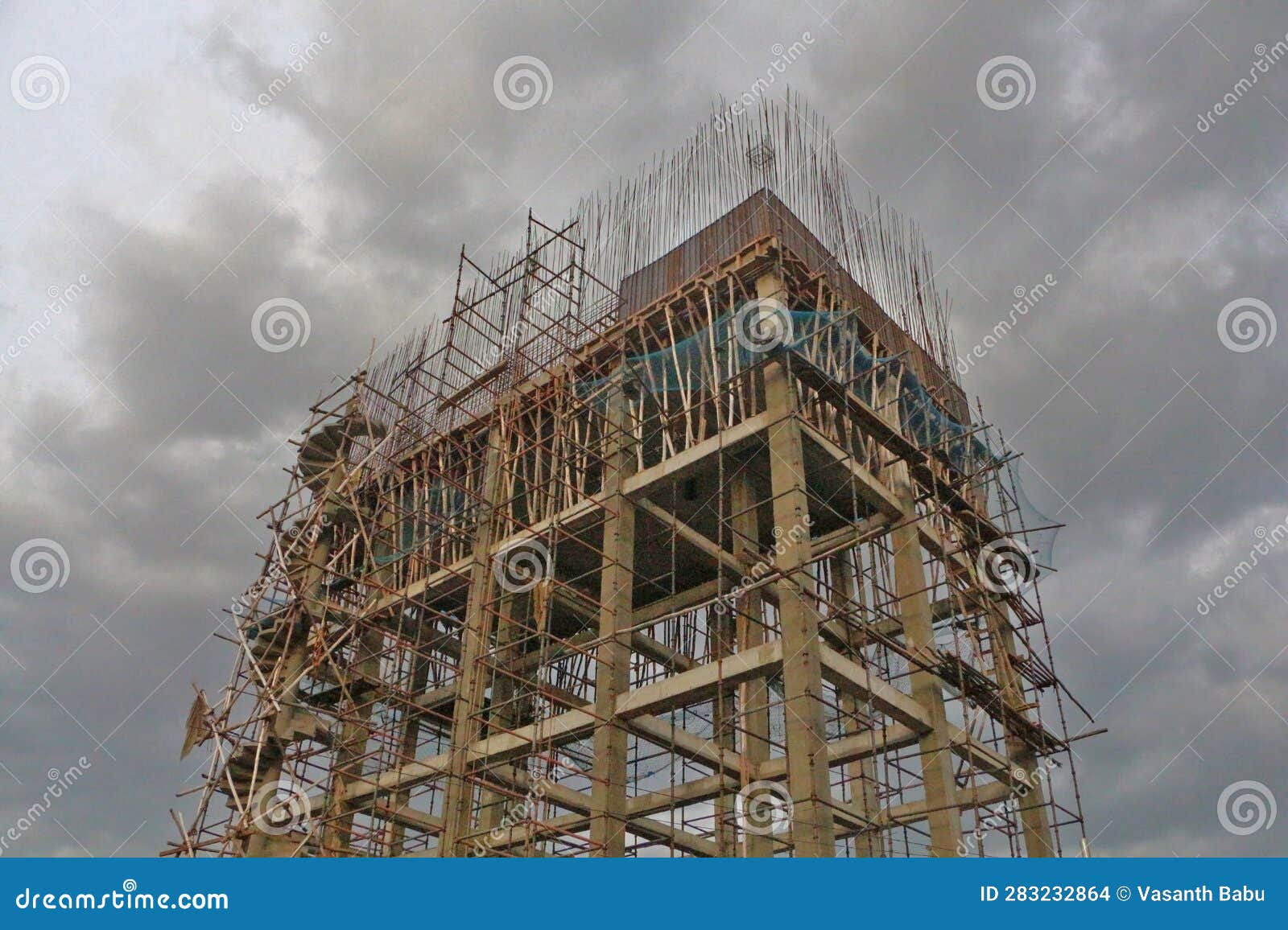 Building Construction in Progress Stock Photo - Image of property ...