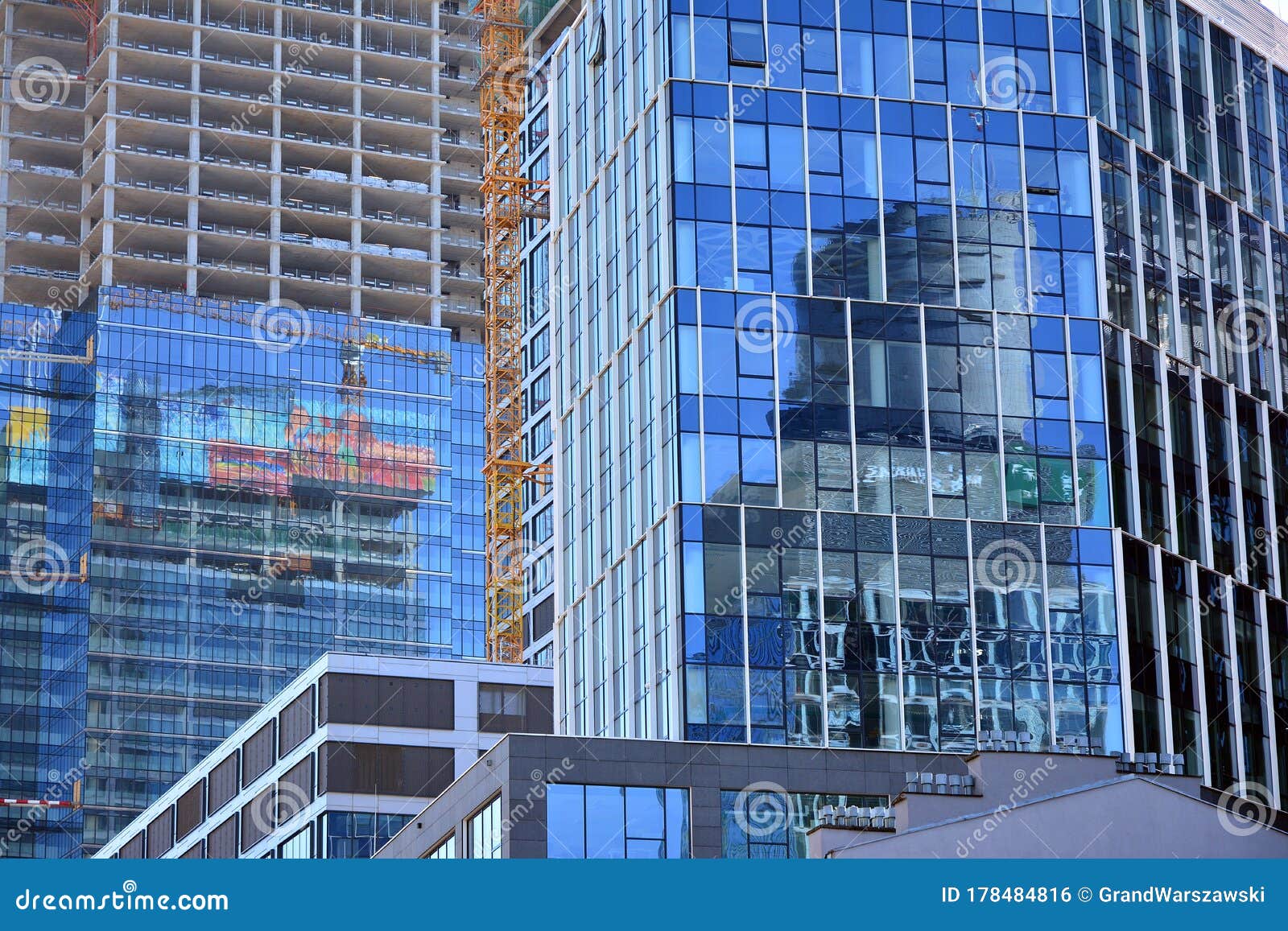 Building and Construction Scene. Stock Photo - Image of exterior ...