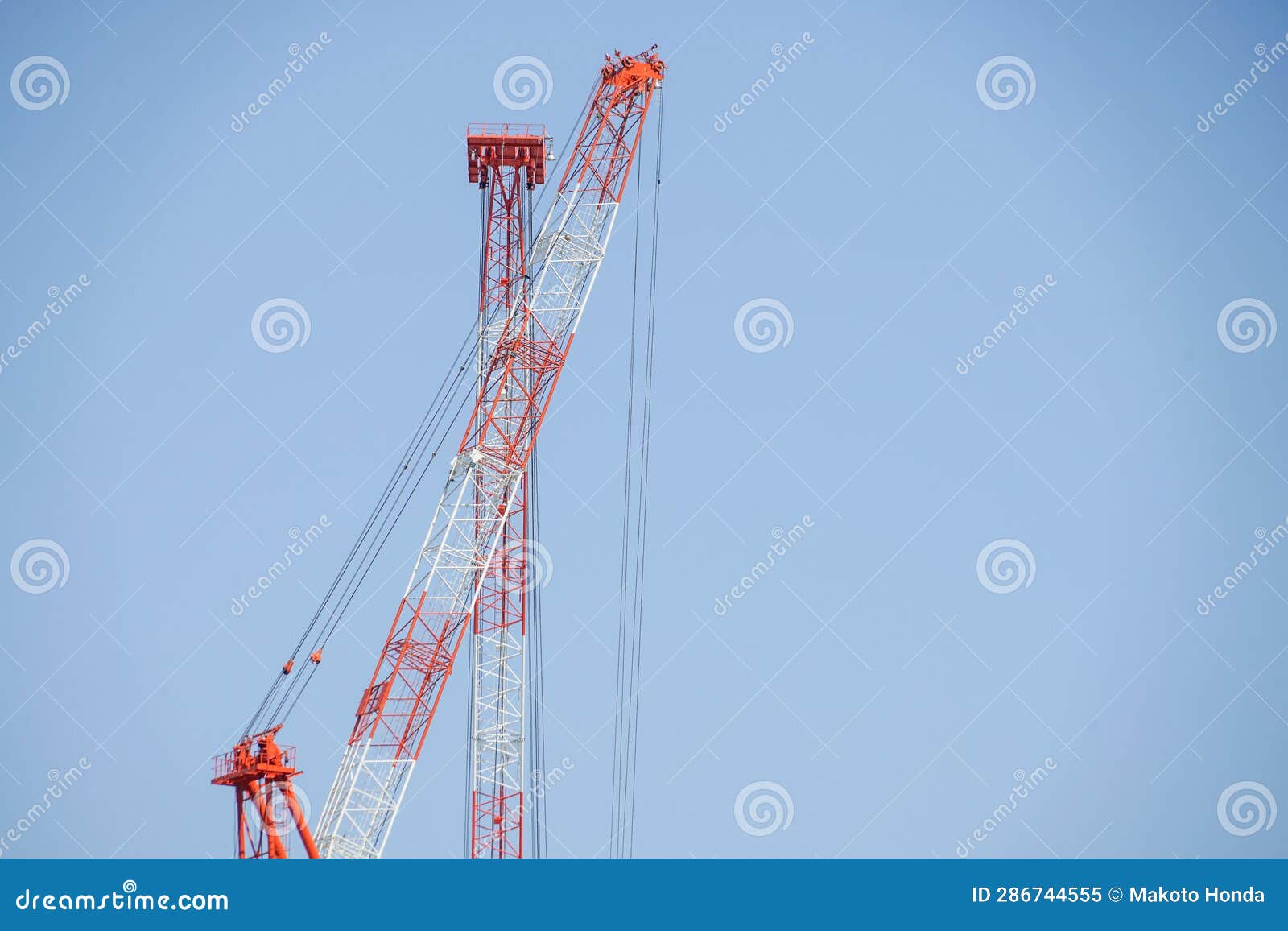 Building Construction Scenery and Crane Stock Image - Image of building ...