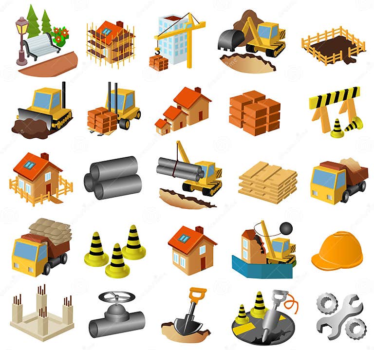 Building and Construction Set Stock Photo - Image of group, drill: 21314208