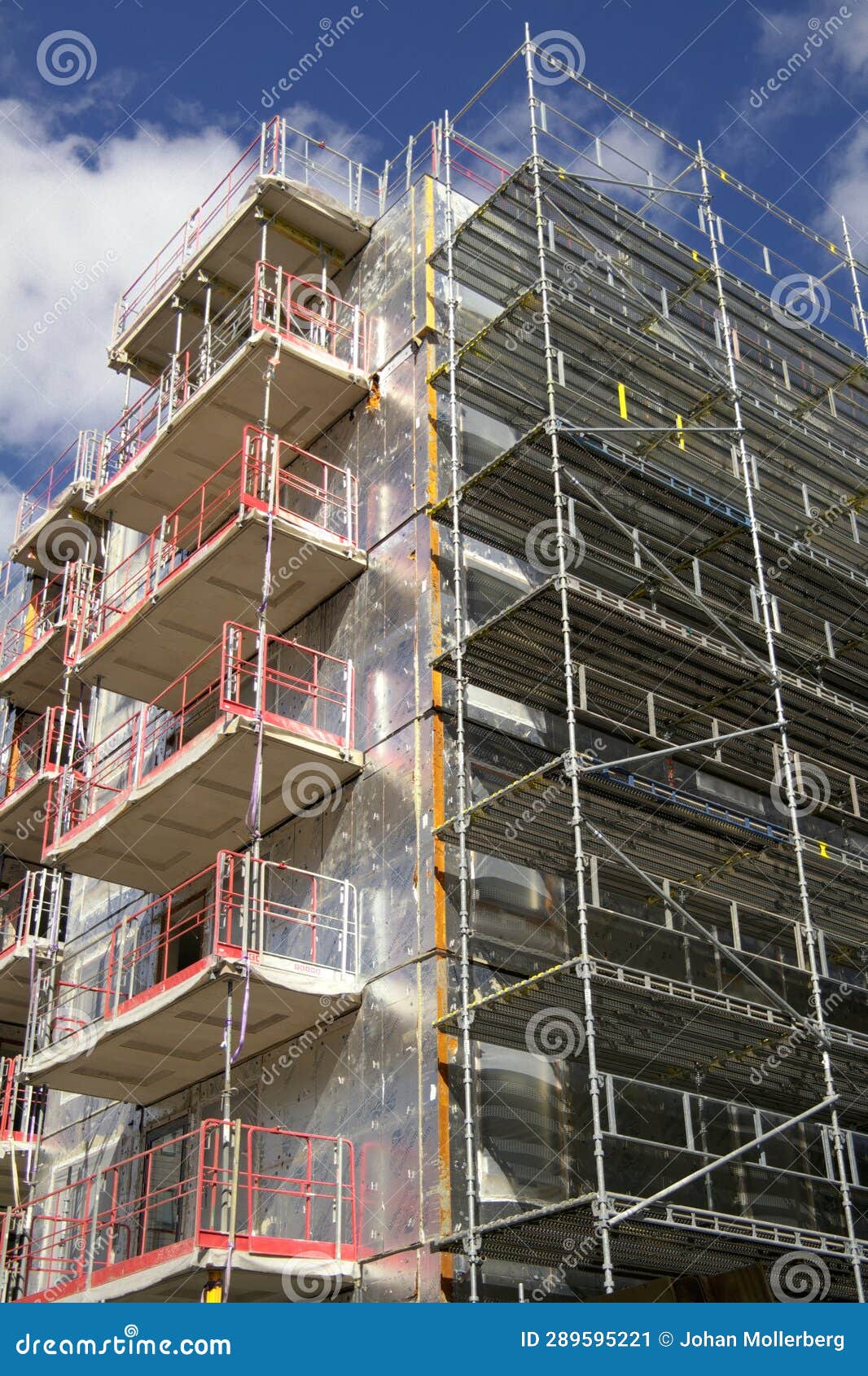 Building Construction Site, Look Up View Stock Image - Image of ...