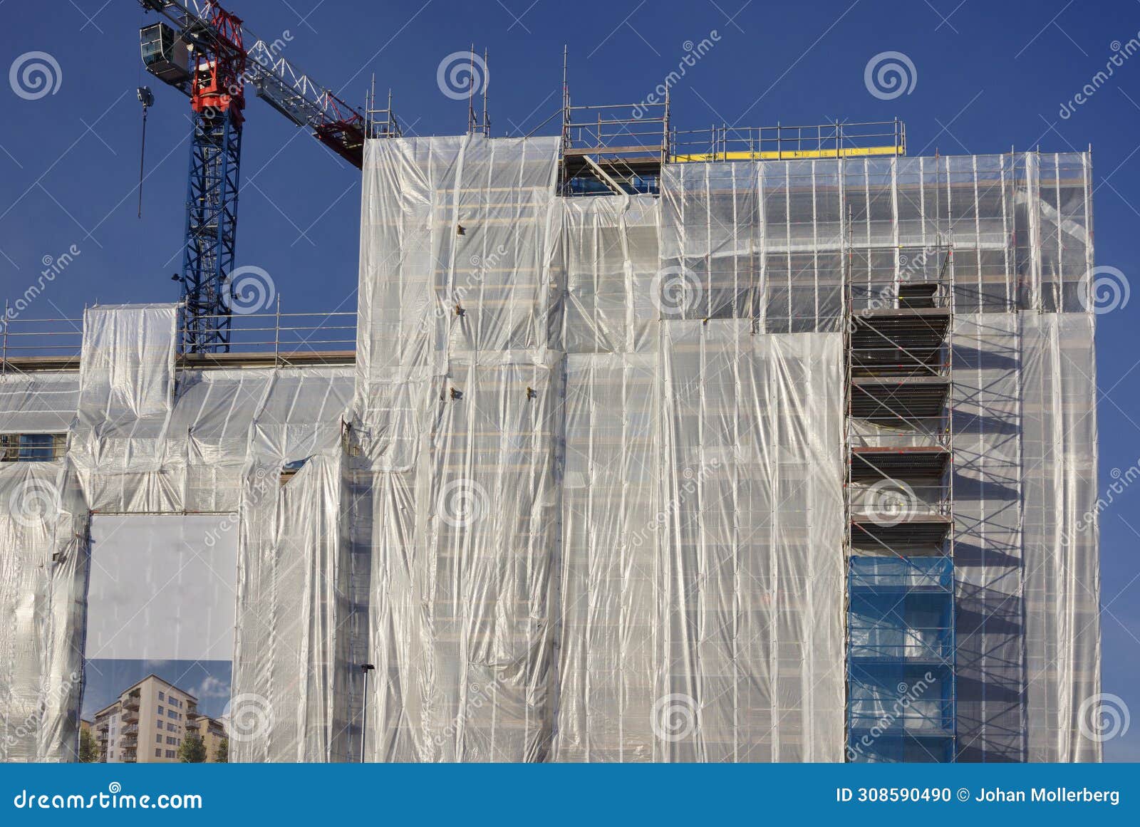 Building Construction Site, Look Up View Stock Photo - Image of city ...