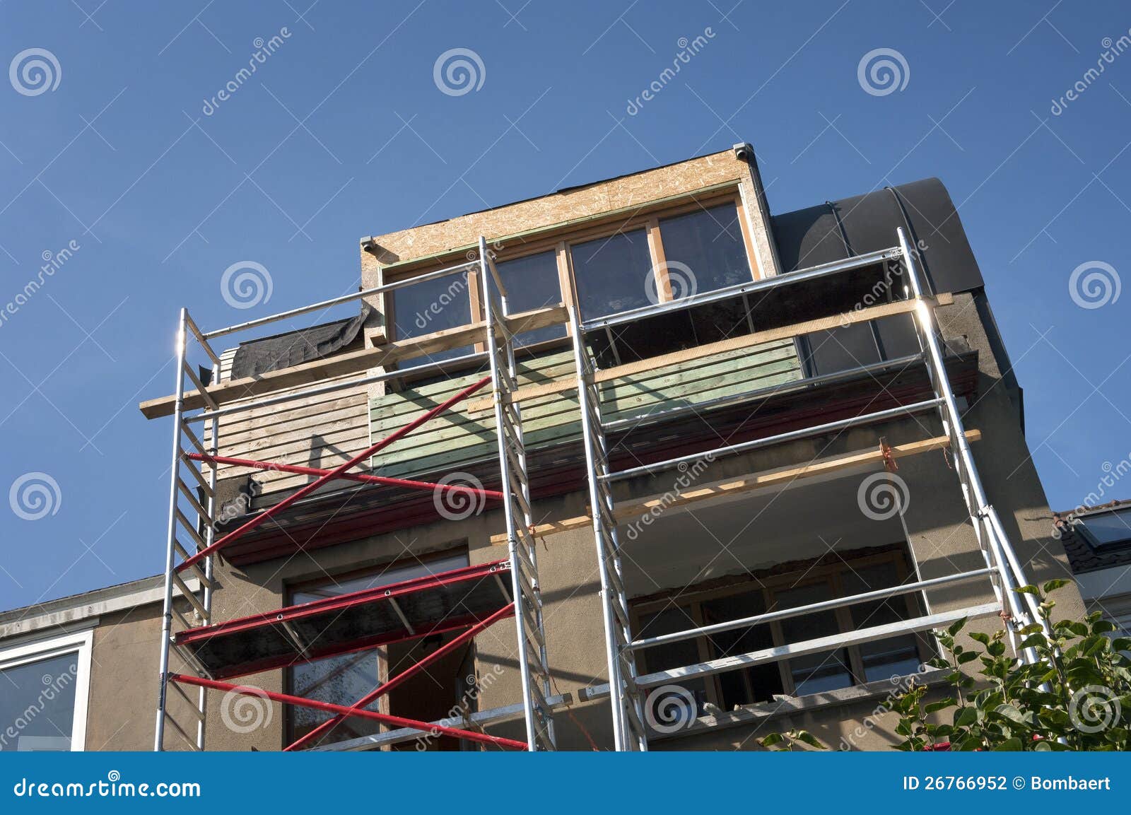 Building Construction Site in Progress Stock Photo - Image of safety ...