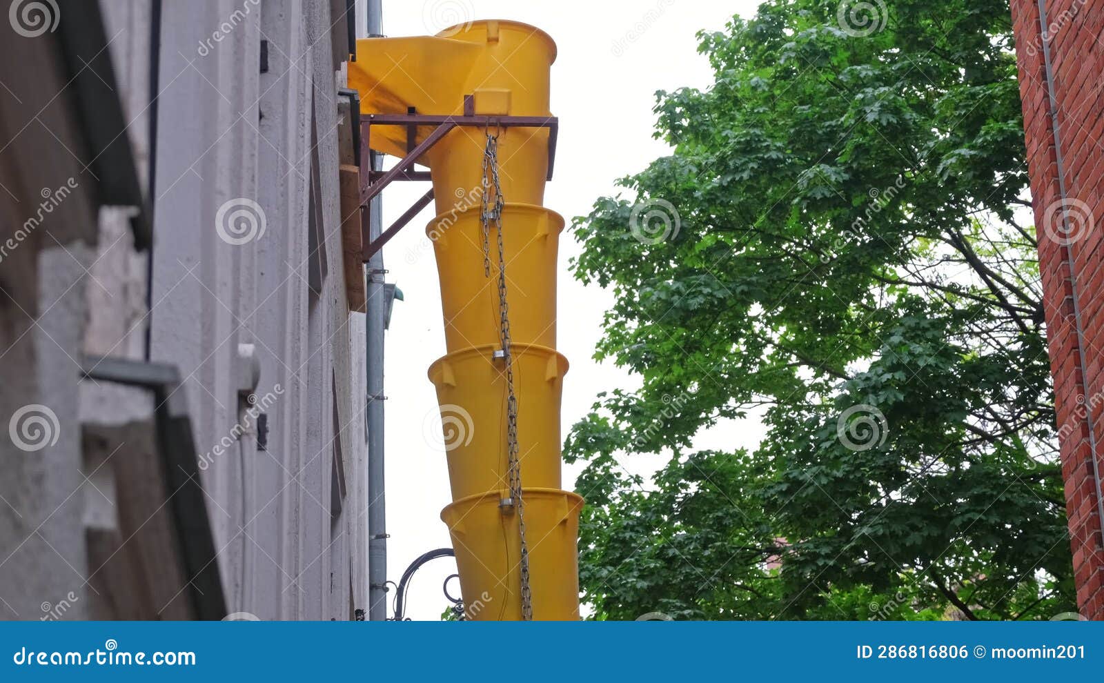 Building Construction Site Rubbish Chute Stock Footage - Video of ...