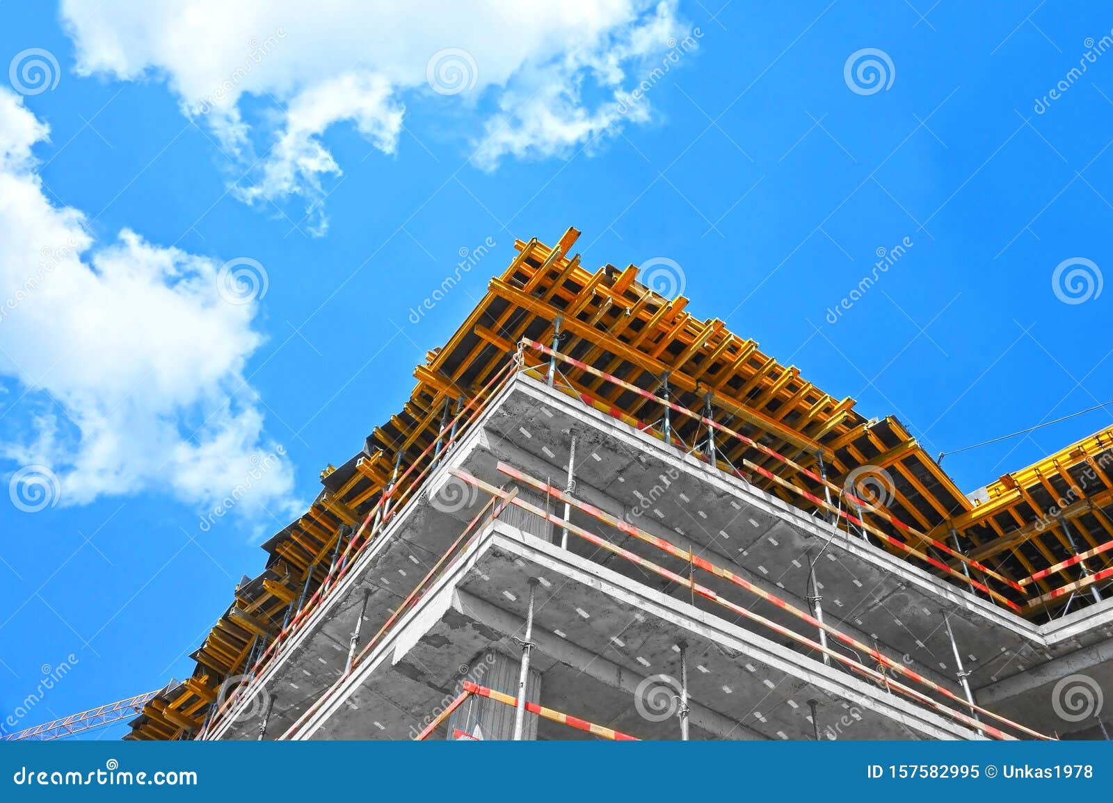Construction site work stock image. Image of housing - 157582995