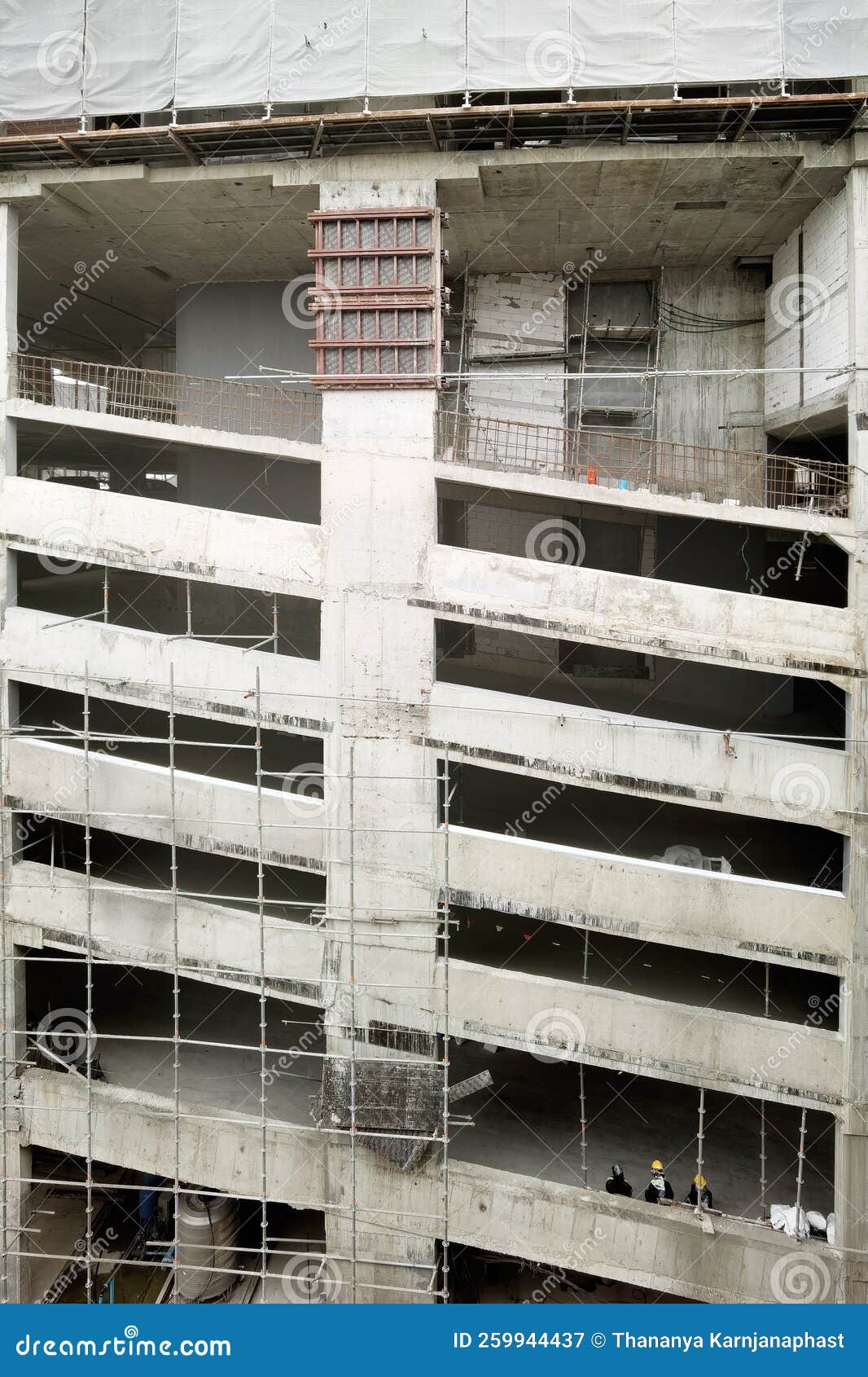 Building Construction Site Work Stock Image - Image of architecture ...